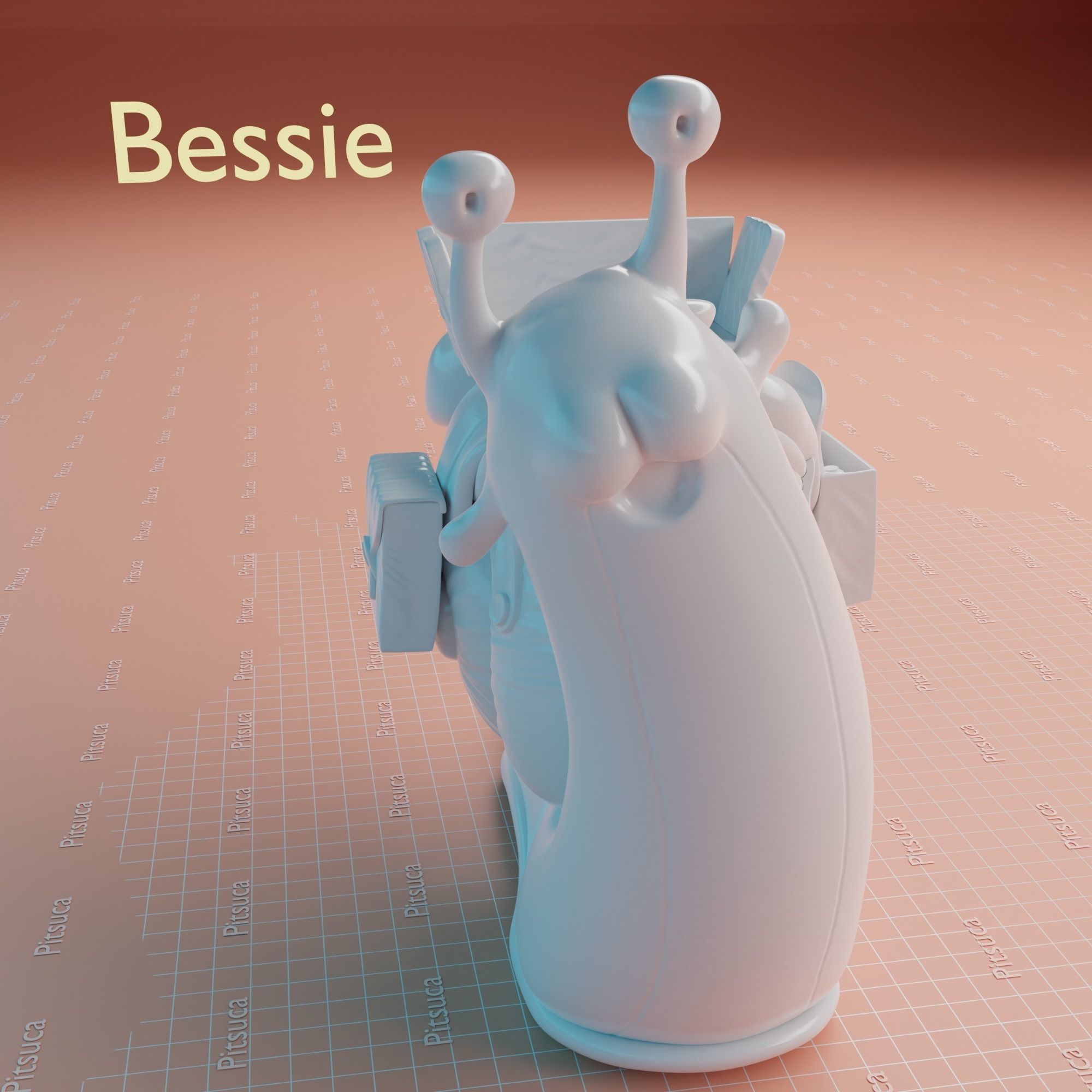 Bessie the snail from Amphibia 3D model 3D printable | CGTrader