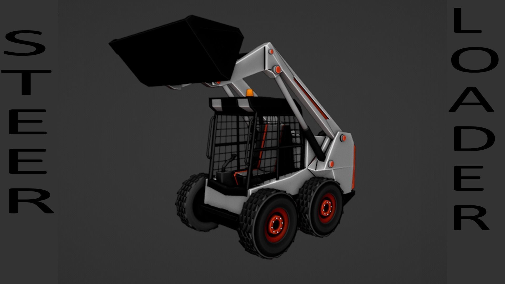 3D model skid steer loader lowpoly VR / AR / low-poly | CGTrader