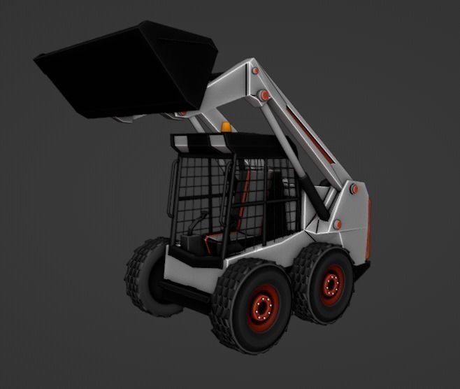 3D model skid steer loader lowpoly VR / AR / low-poly | CGTrader