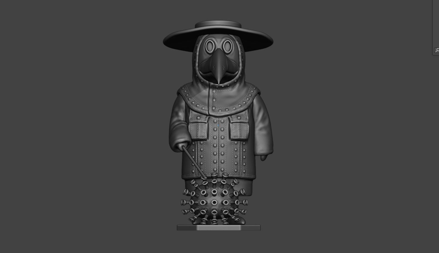 Plague doctor 3D model 3D printable | CGTrader