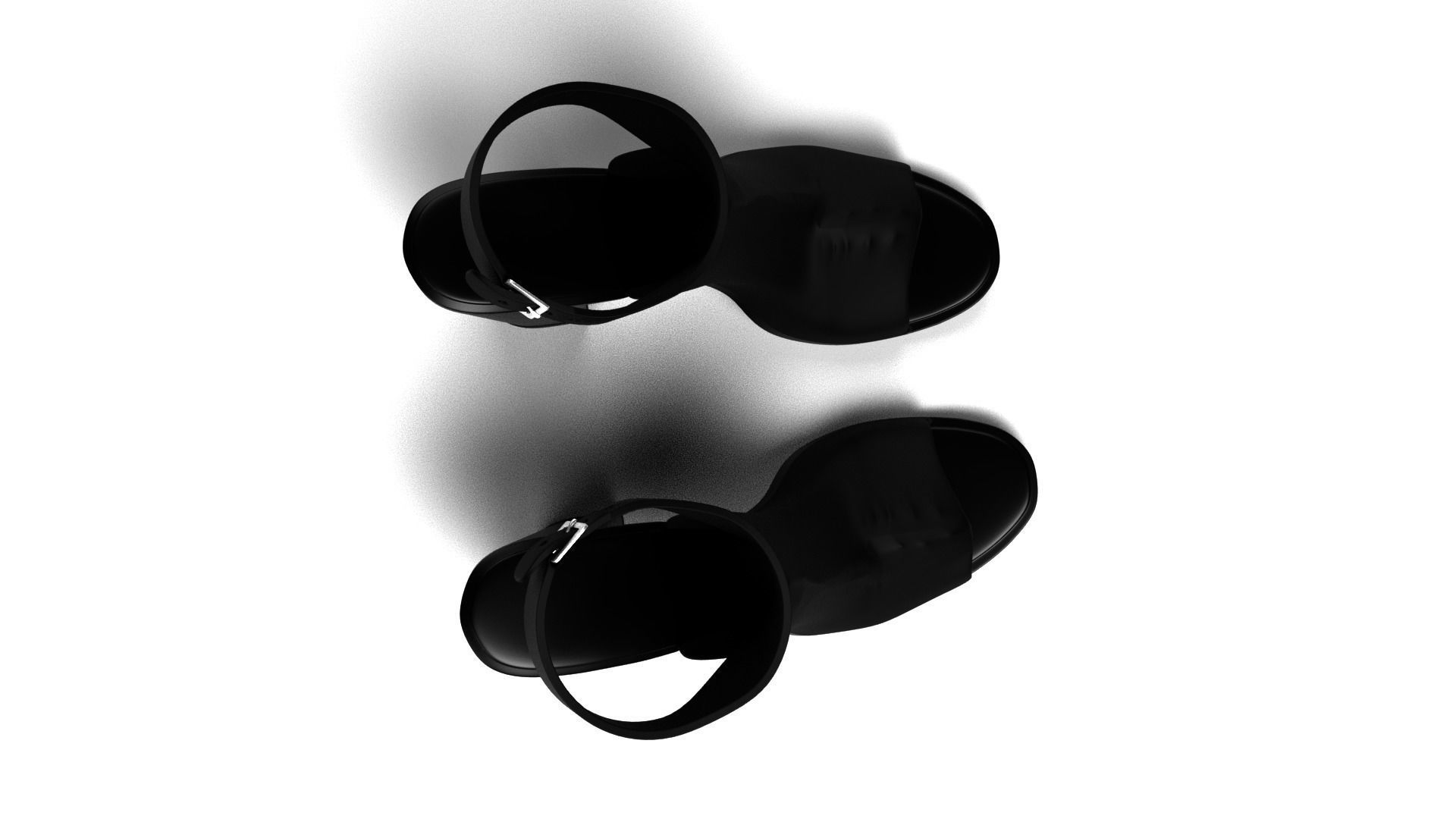 Peep Toe Heel Women 3D model | CGTrader