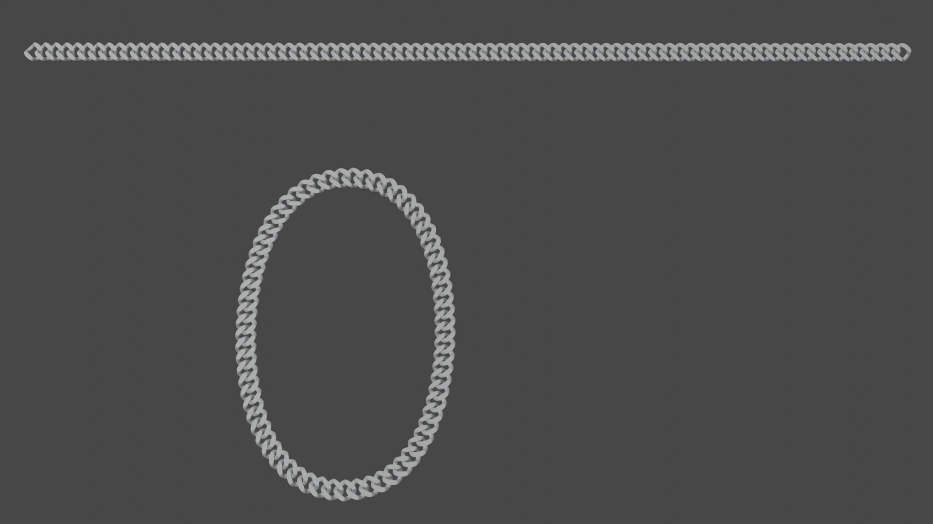 Cuban Link Chain free 3D model rigged | CGTrader