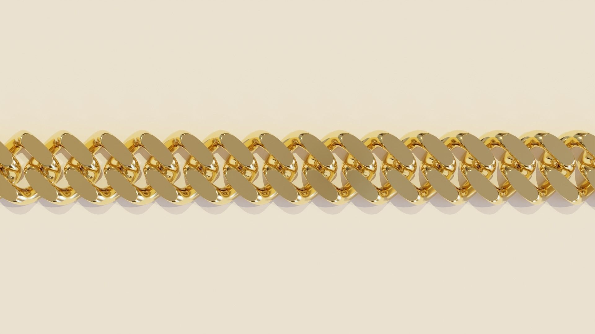 Cuban Link Chain free 3D model rigged | CGTrader