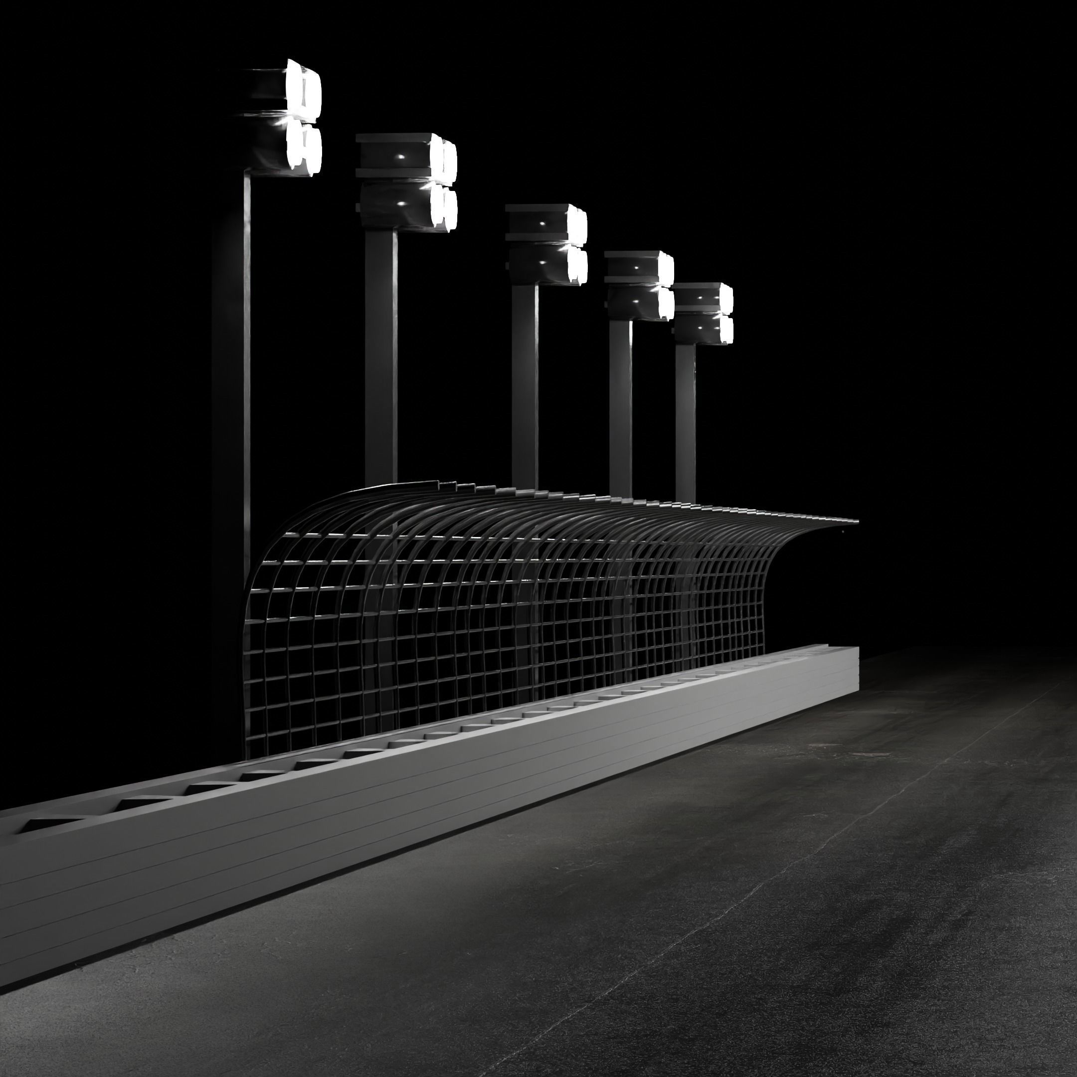 NASCAR track rendering pack 3D model animated | CGTrader