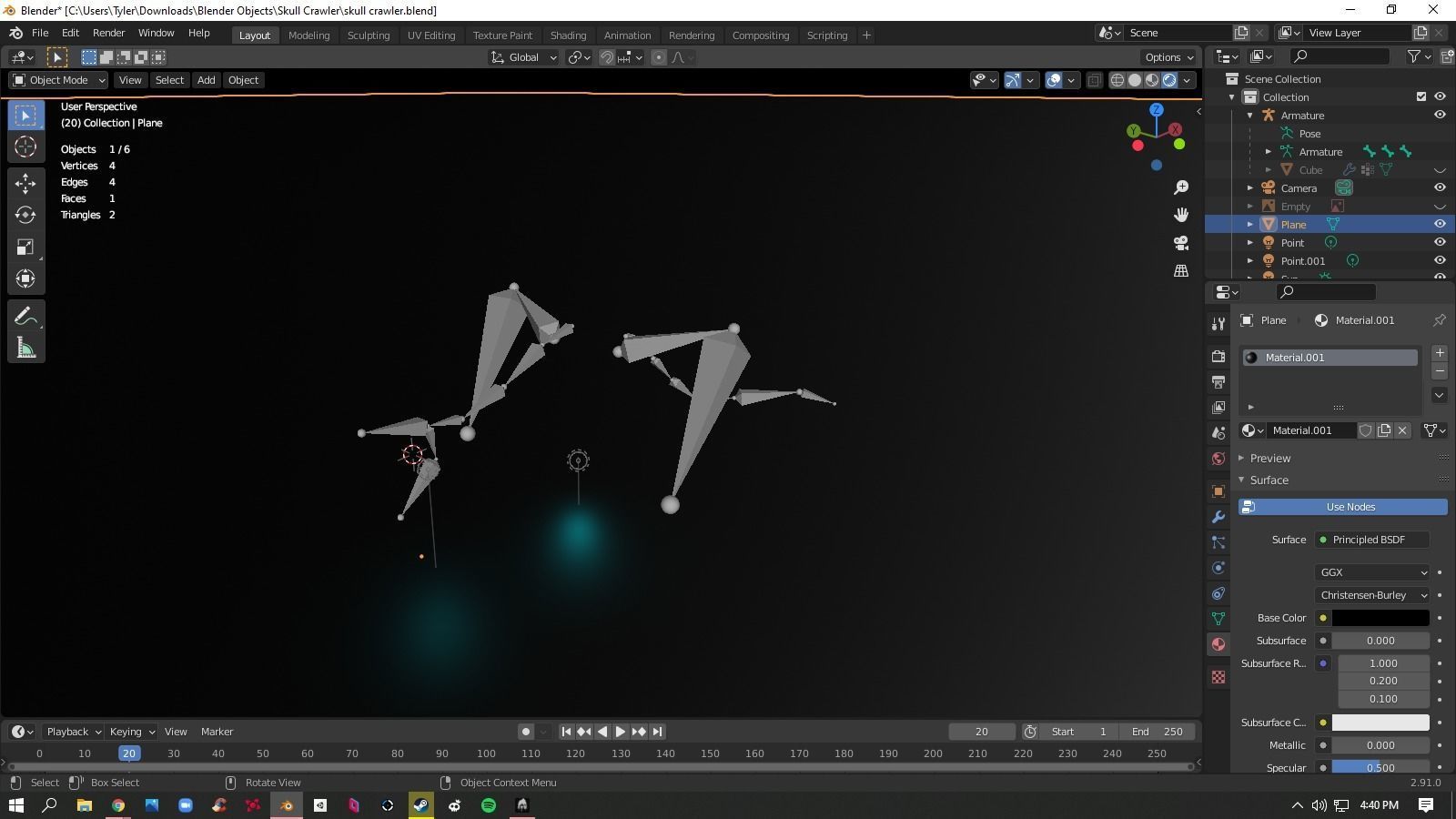 3D model Skull Crawler From King Kong VR / AR / low-poly | CGTrader