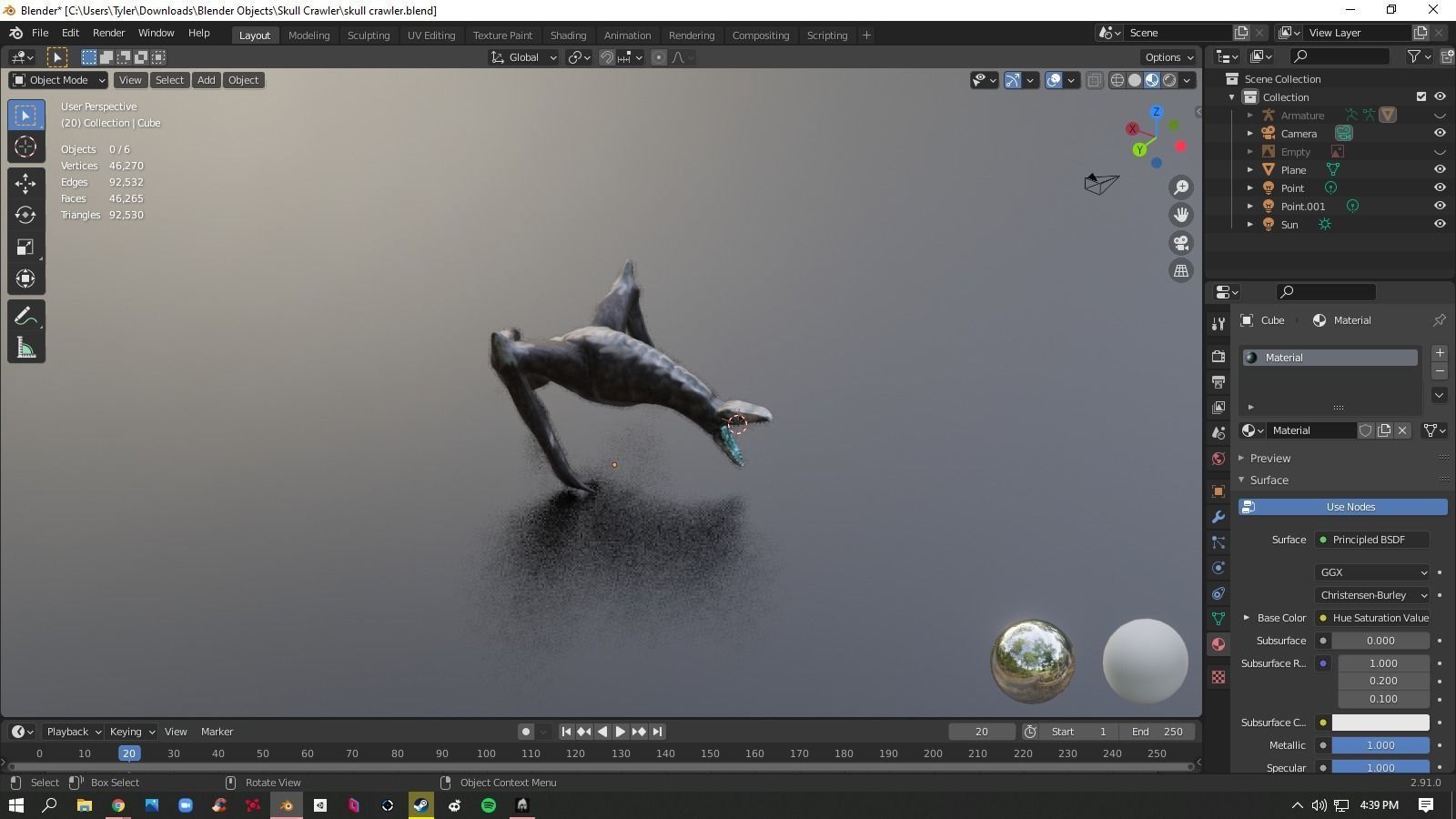 3D model Skull Crawler From King Kong VR / AR / low-poly | CGTrader
