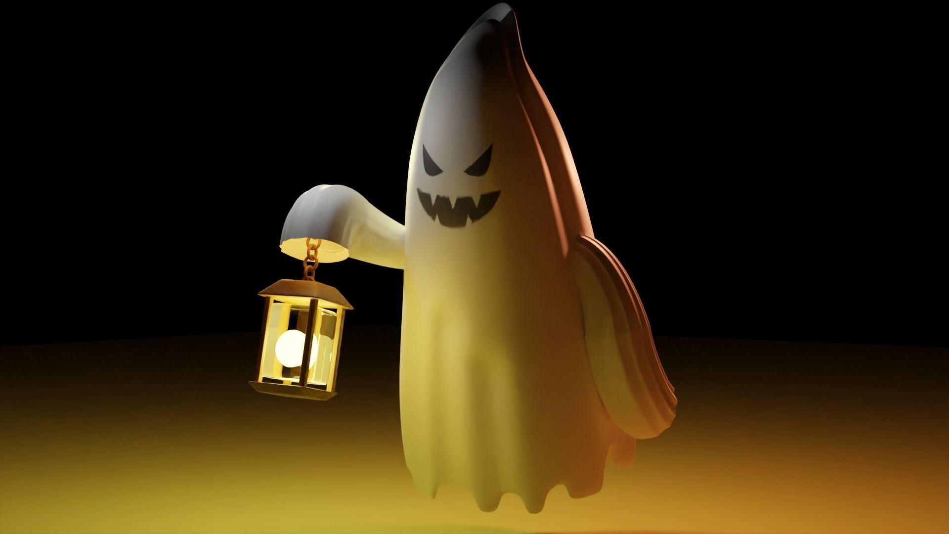 spooky ghost blender 3D model | CGTrader