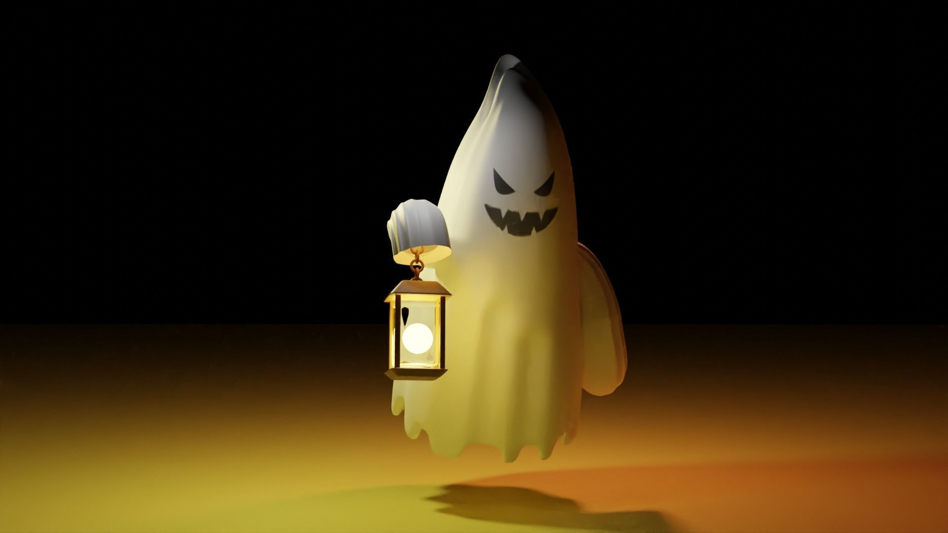 Spooky Ghost Blender 3d Model Cgtrader