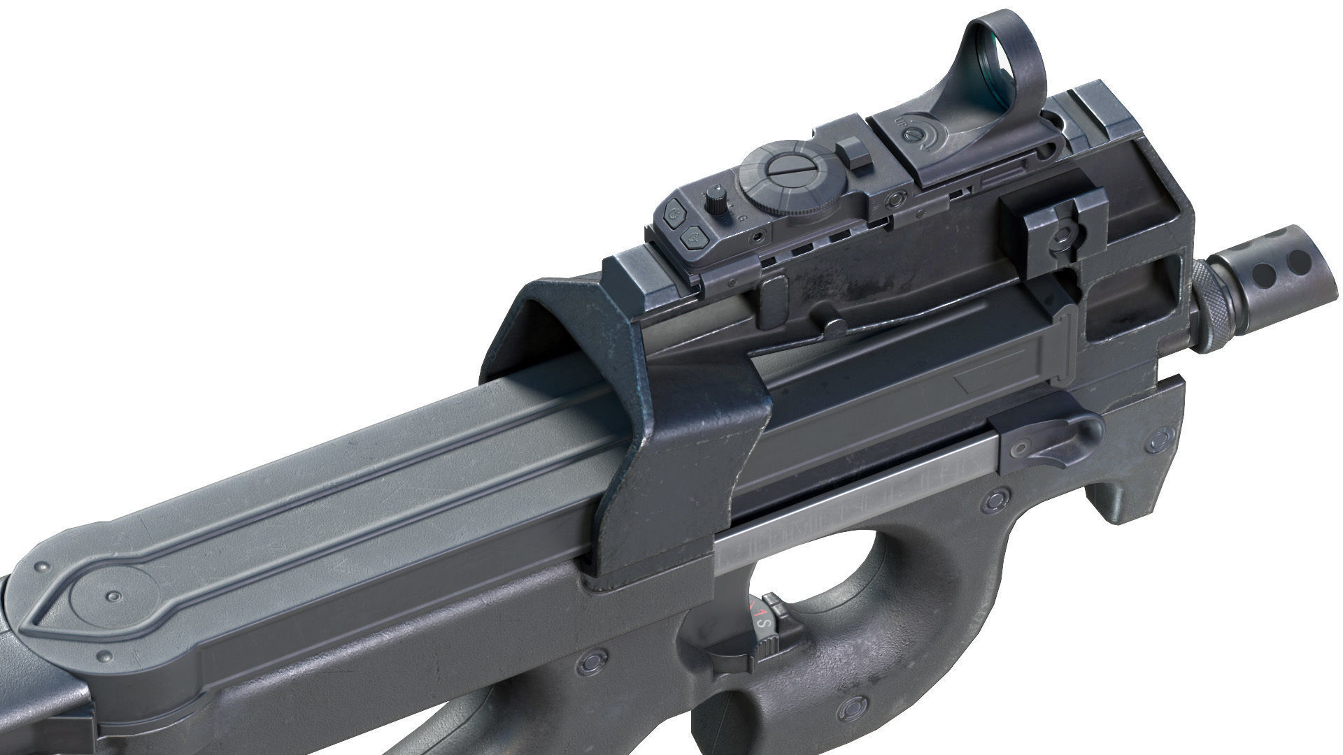 3D model Tactical P90 VR / AR / low-poly | CGTrader