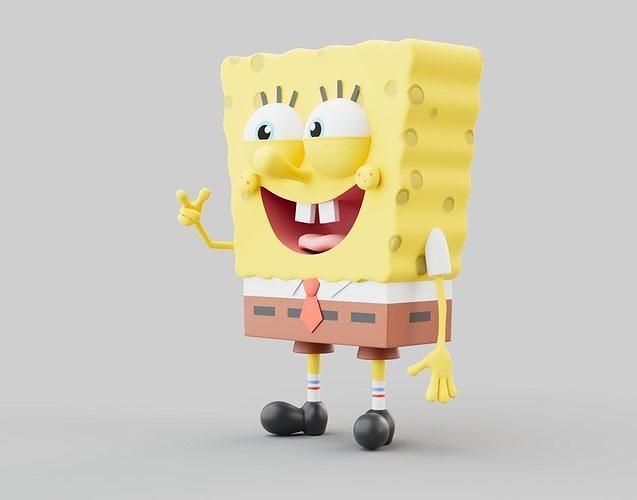 Spongebob Squarepants Low-poly 3D model 3D model | CGTrader