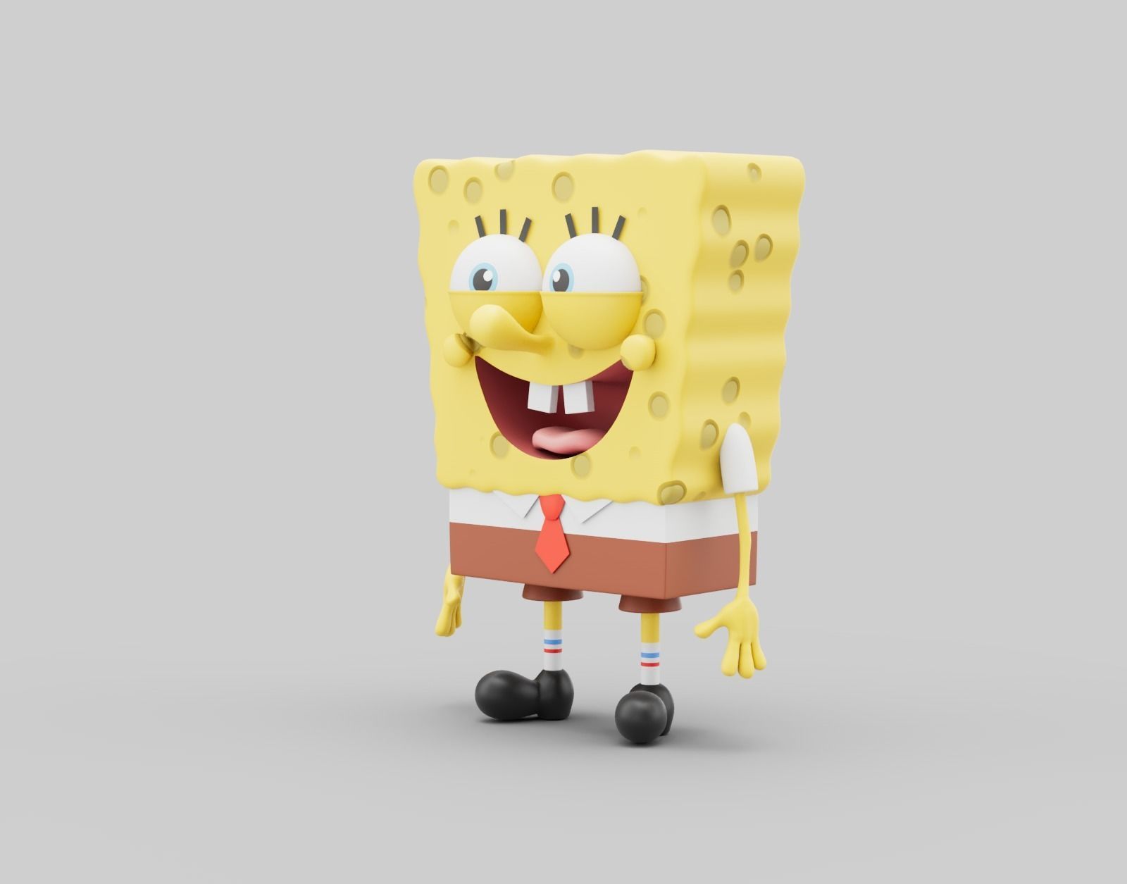 Spongebob Squarepants Low-poly 3D model 3D model | CGTrader