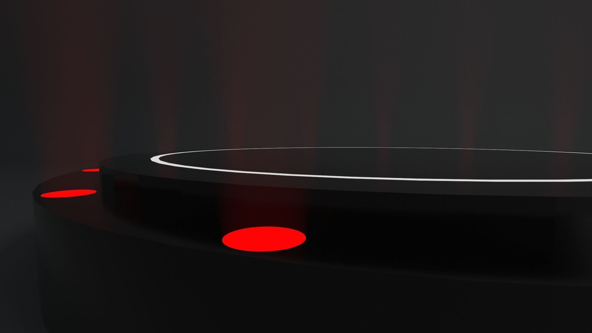 Product stand with red spot lights and led white strip 3D model | CGTrader