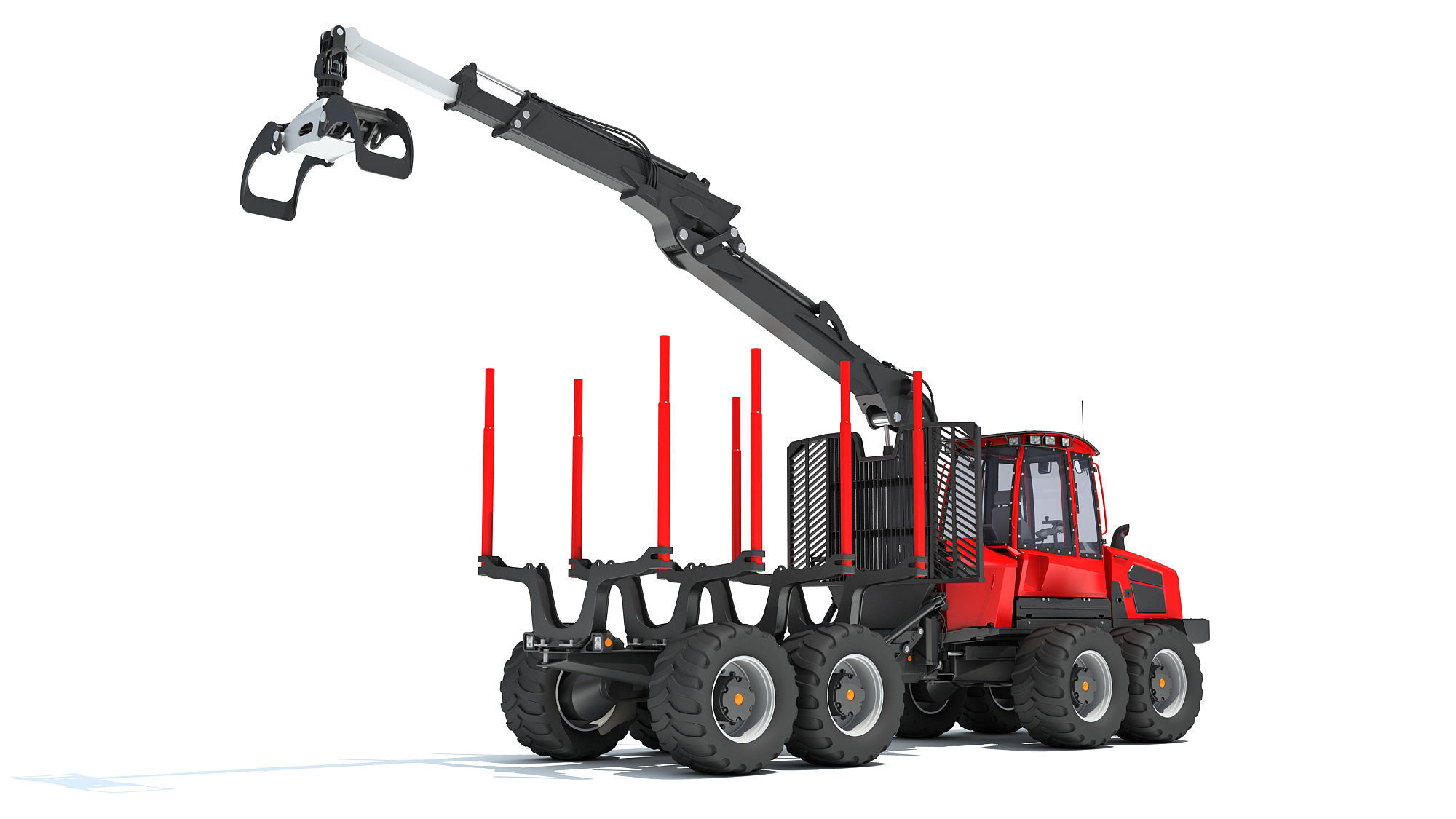 Forestry Forwarder 3D model | CGTrader