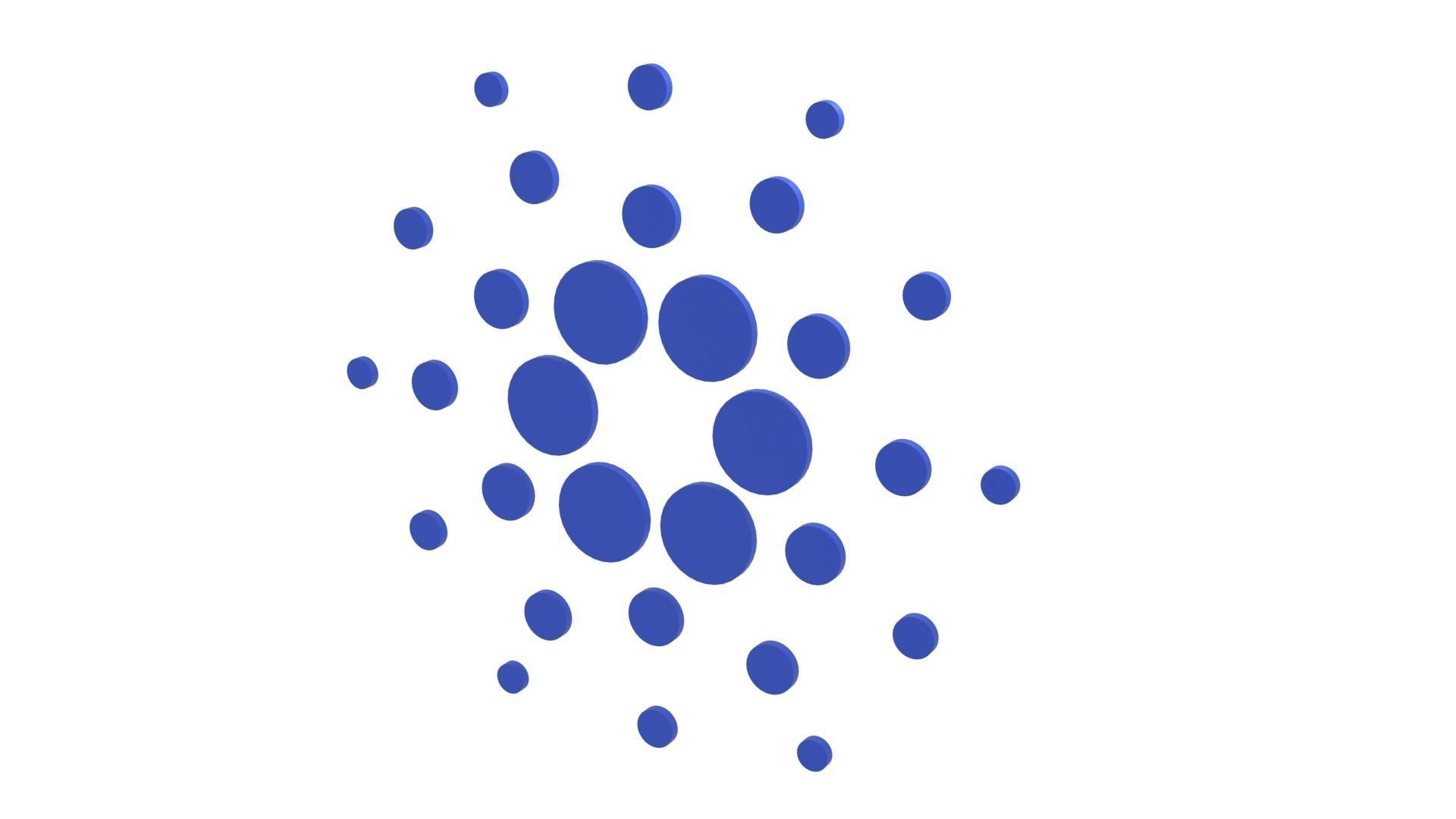 Cardano Cryptocurrency Logo 3D Model 3D model | CGTrader