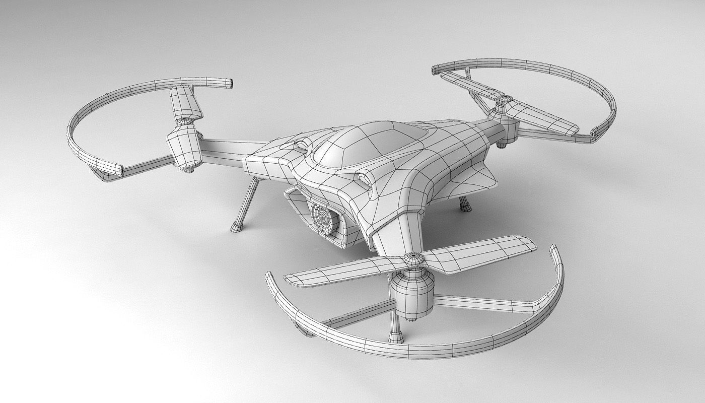 Drone Concept - 1 3D model | CGTrader