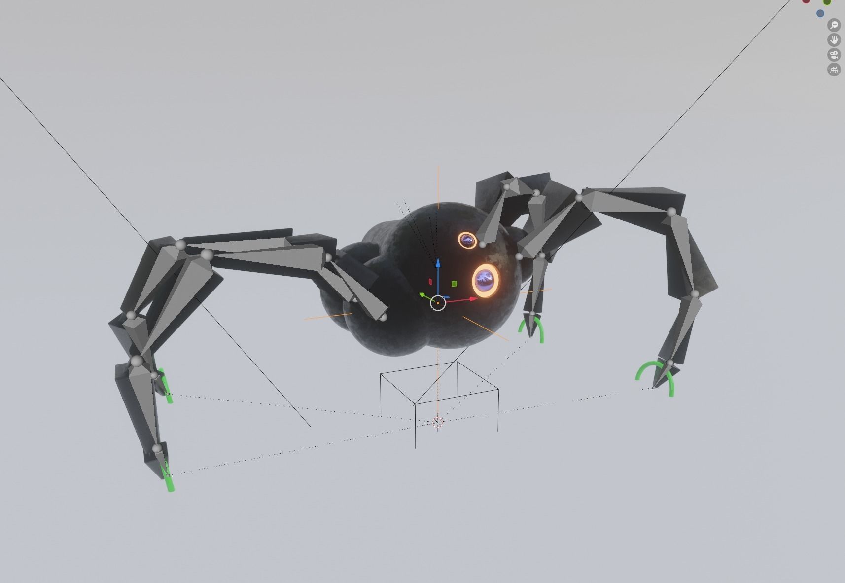 3D model Robot Spider RIGGED Lowpoly VR / AR / low-poly | CGTrader