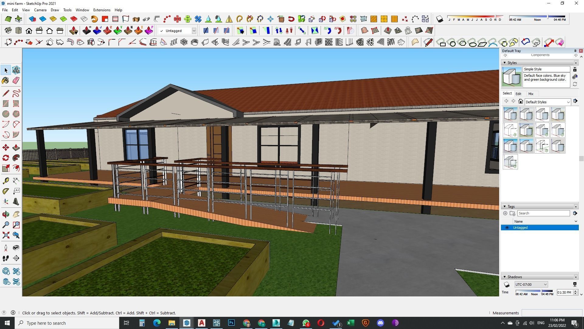 Farm land design Flower bed SketchUp model 3D model | CGTrader