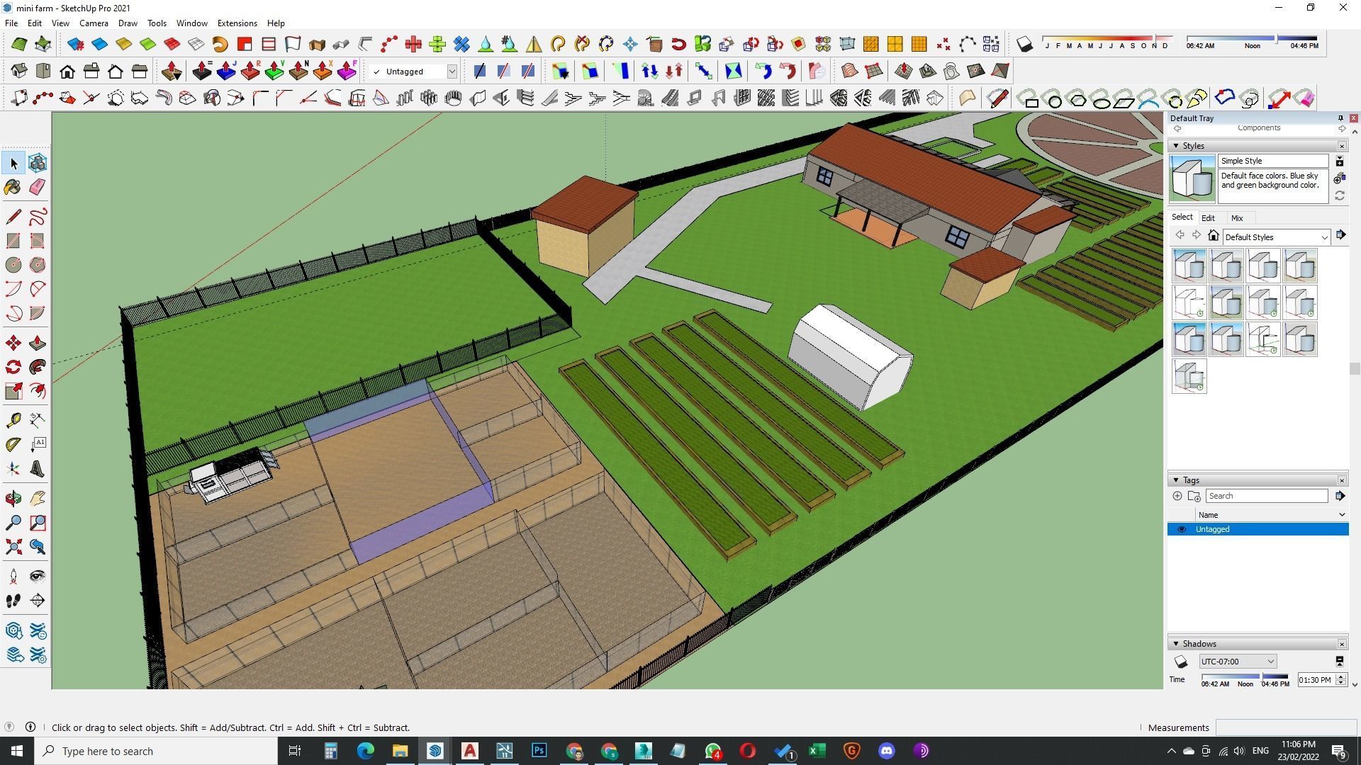 Farm land design Flower bed SketchUp model 3D model | CGTrader