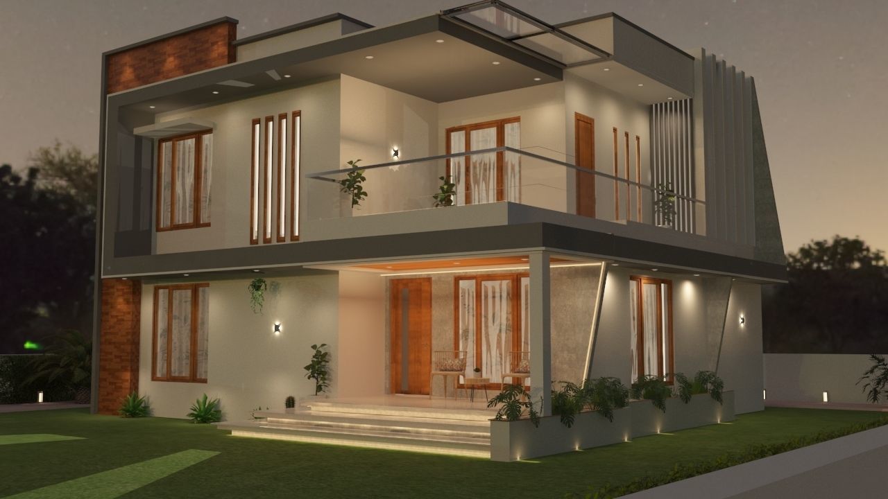 Exterior House Design 3D model | CGTrader