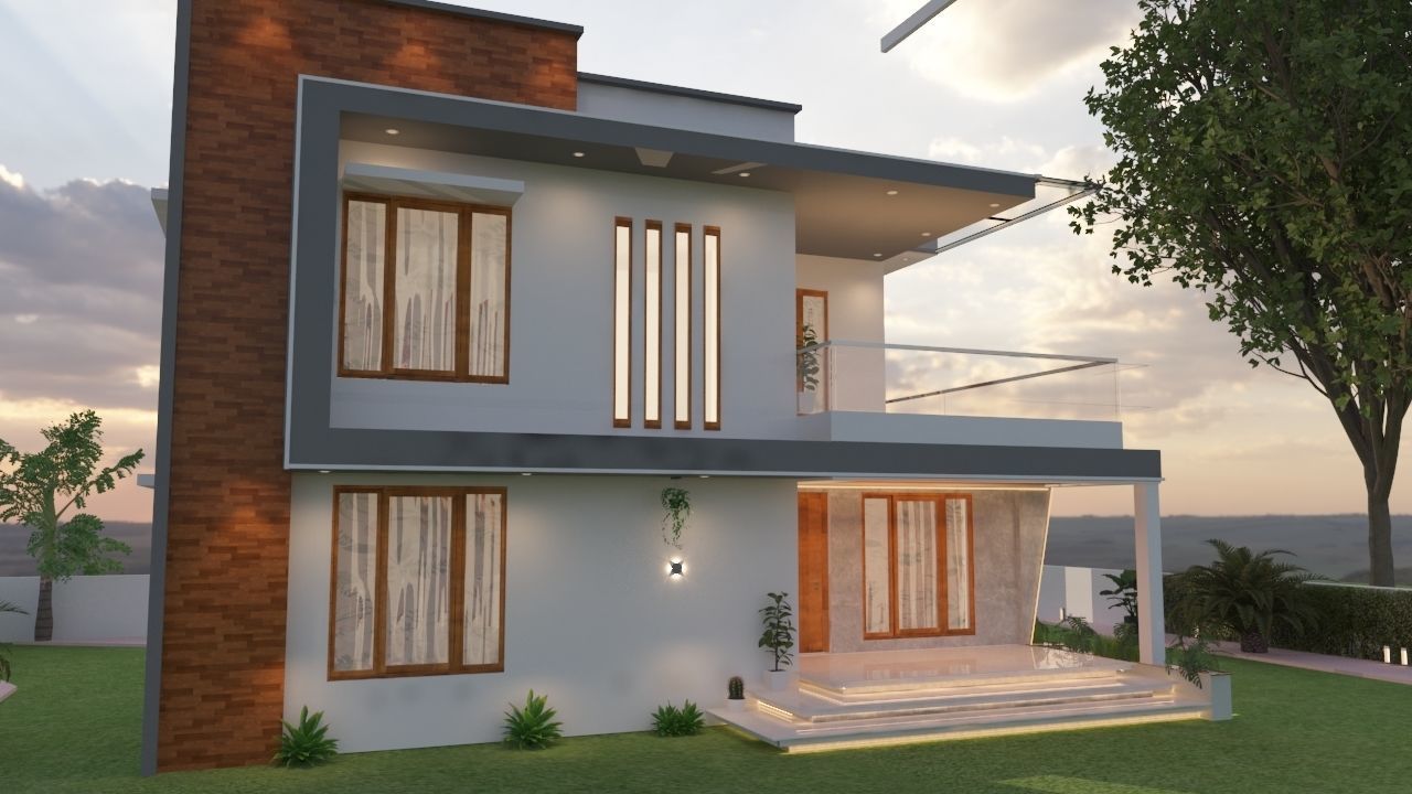 Exterior House Design 3D model | CGTrader