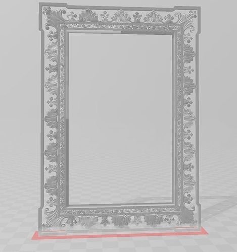 decorative frame 3D model 3D printable | CGTrader