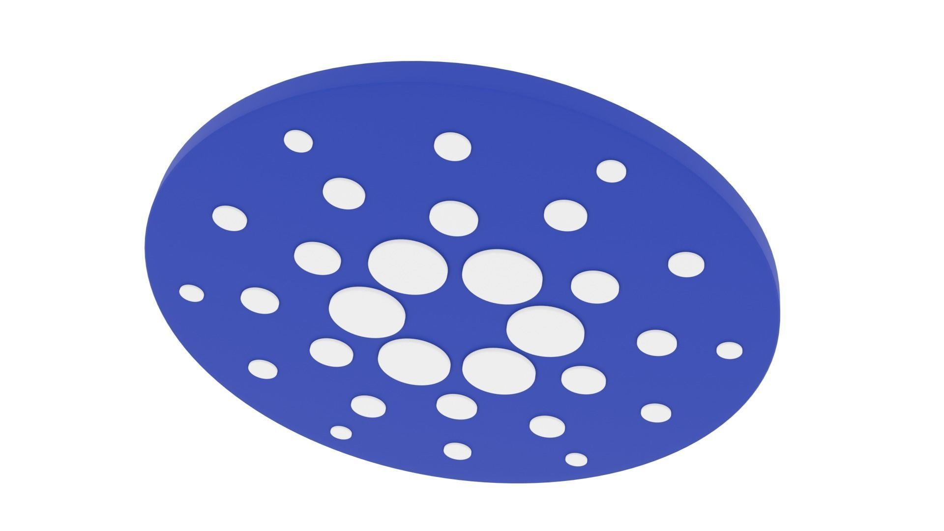 Cardano Cryptocurrency Logo V2 3D Model 3D model | CGTrader