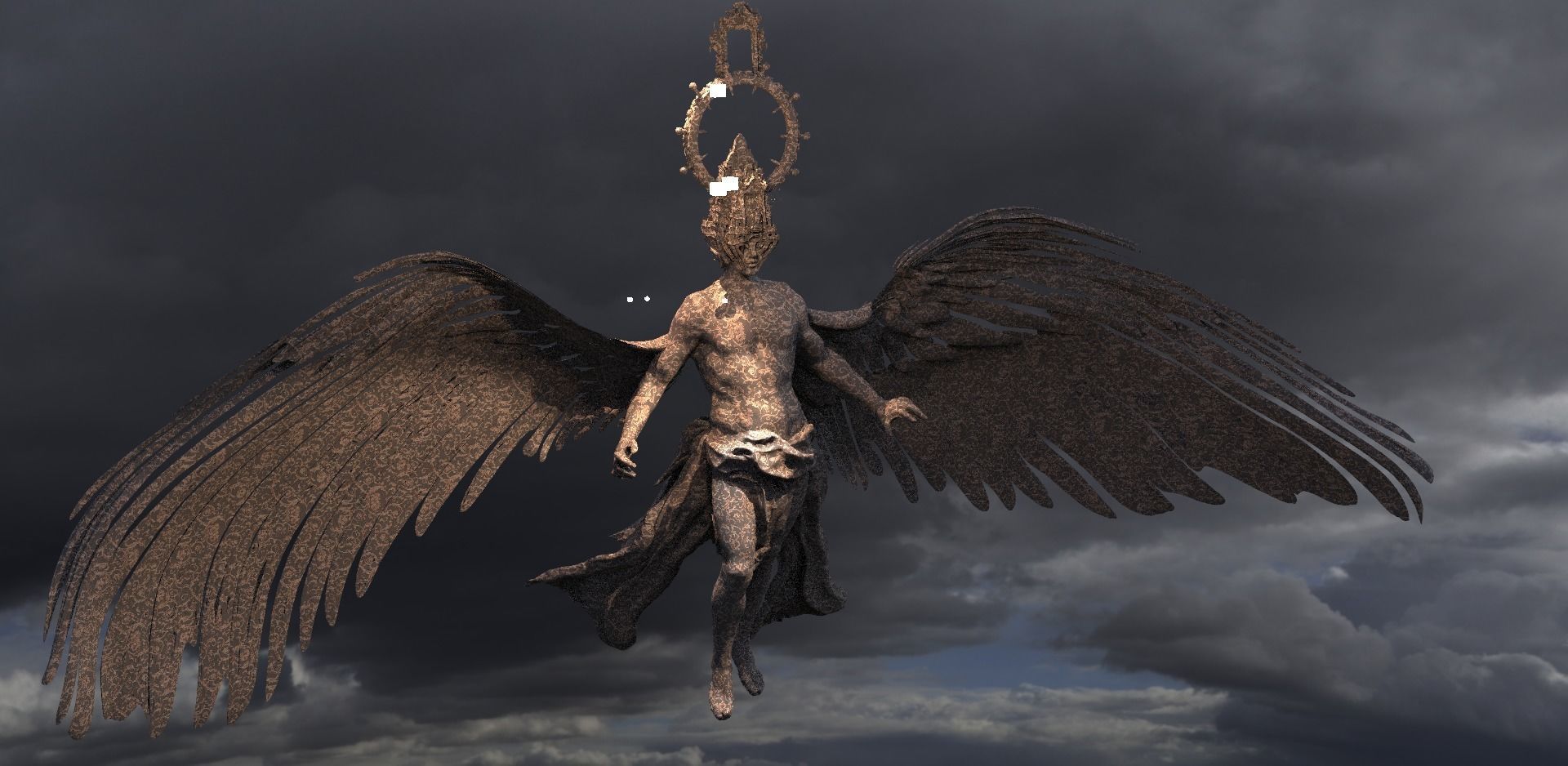 Devine Angel Kingdom Holly Wings 3D model | CGTrader