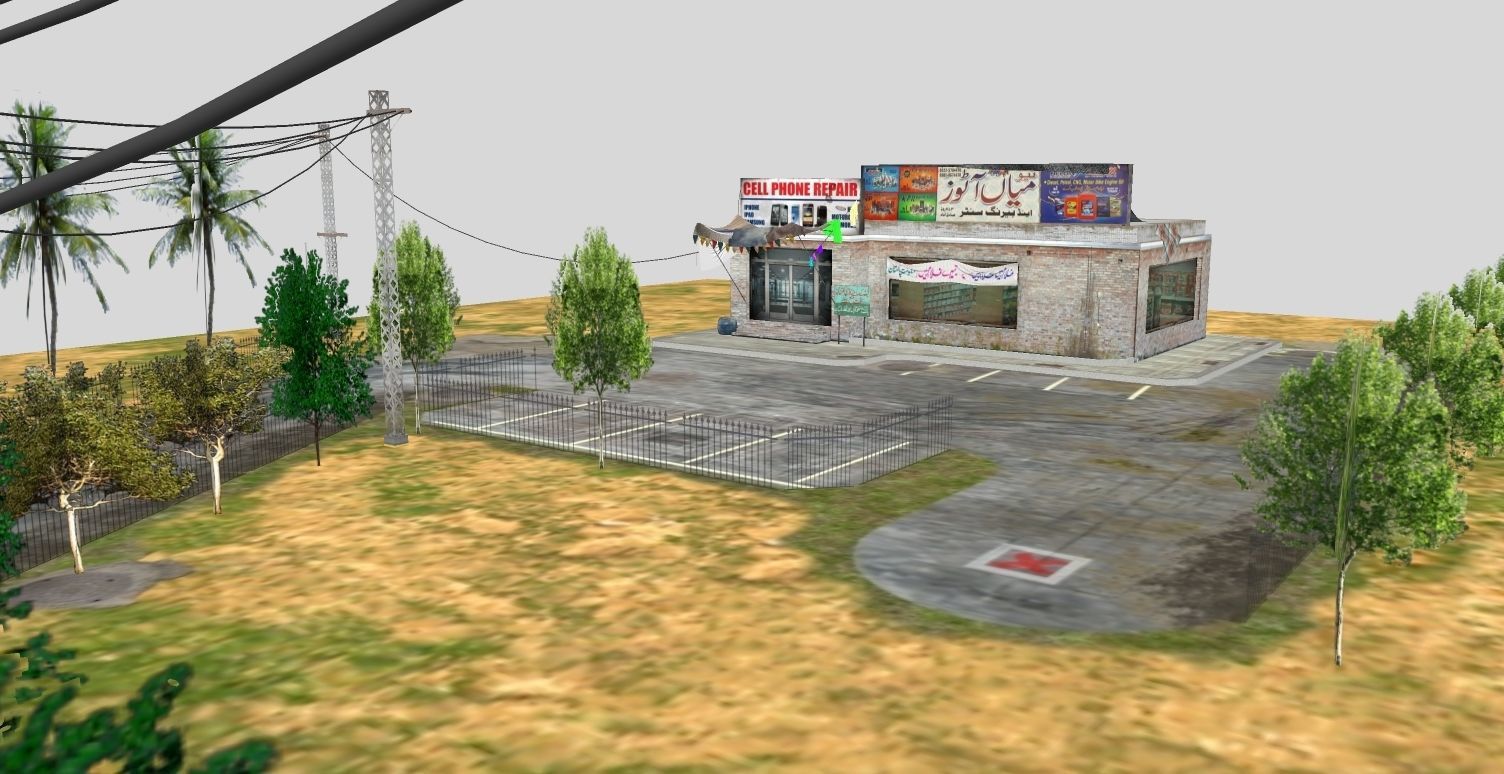 3D model Market Design VR / AR / low-poly | CGTrader