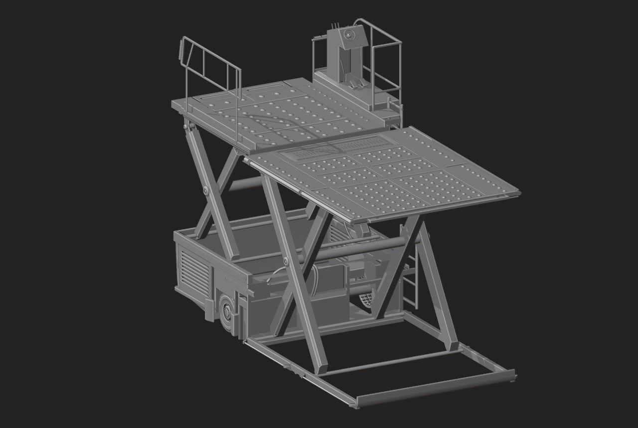 3D model Aircraft Cargo Loader VR / AR / low-poly | CGTrader
