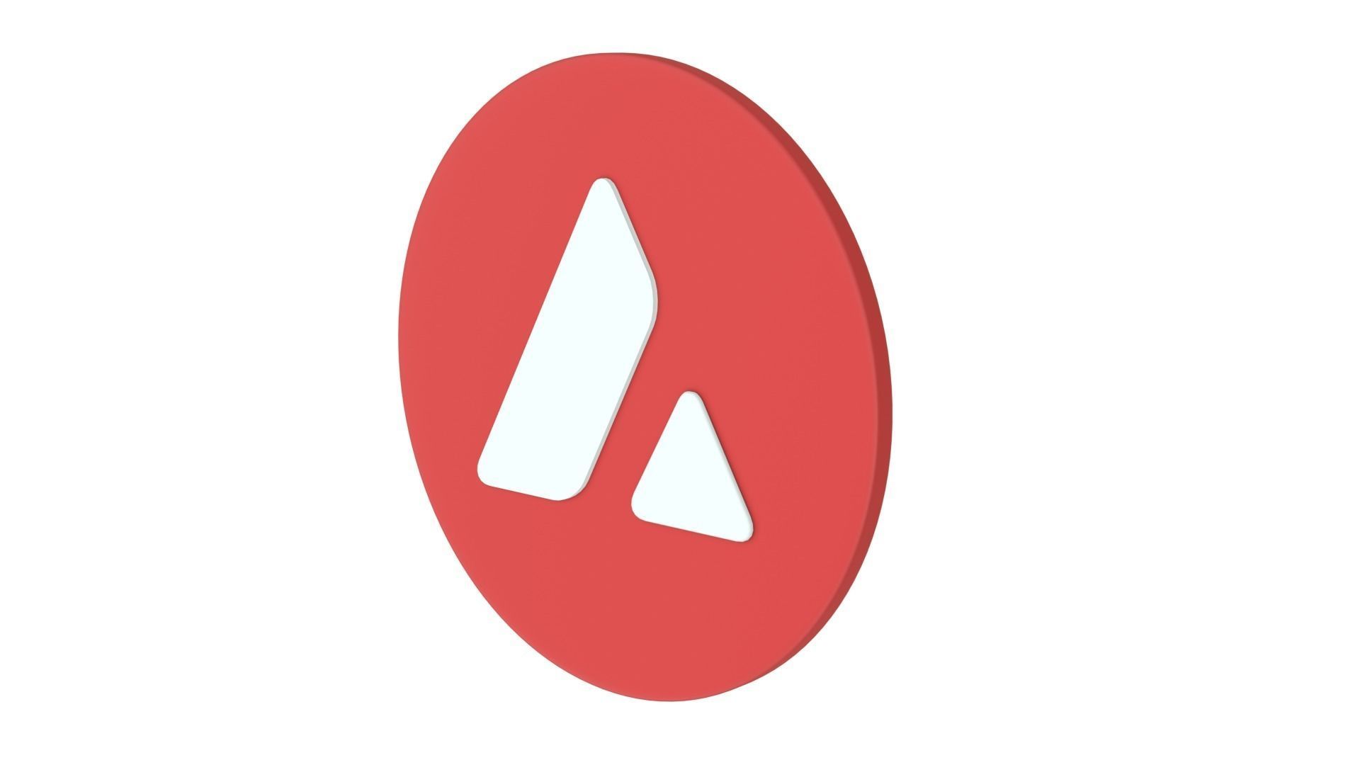 Avalanche AVAX Cryptocurrency V1 3D Model 3D model | CGTrader