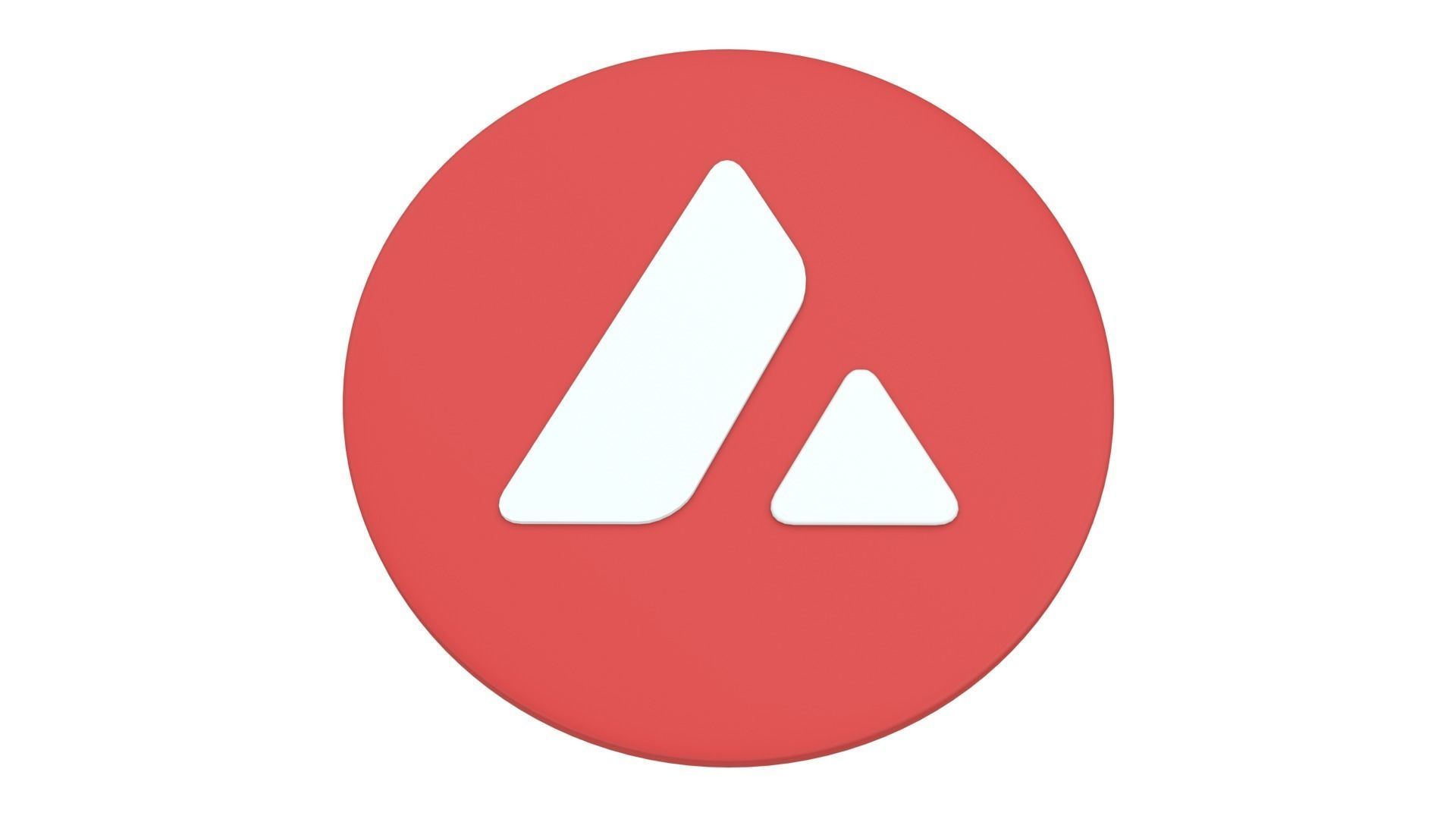 Avalanche AVAX Cryptocurrency V1 3D Model 3D model | CGTrader