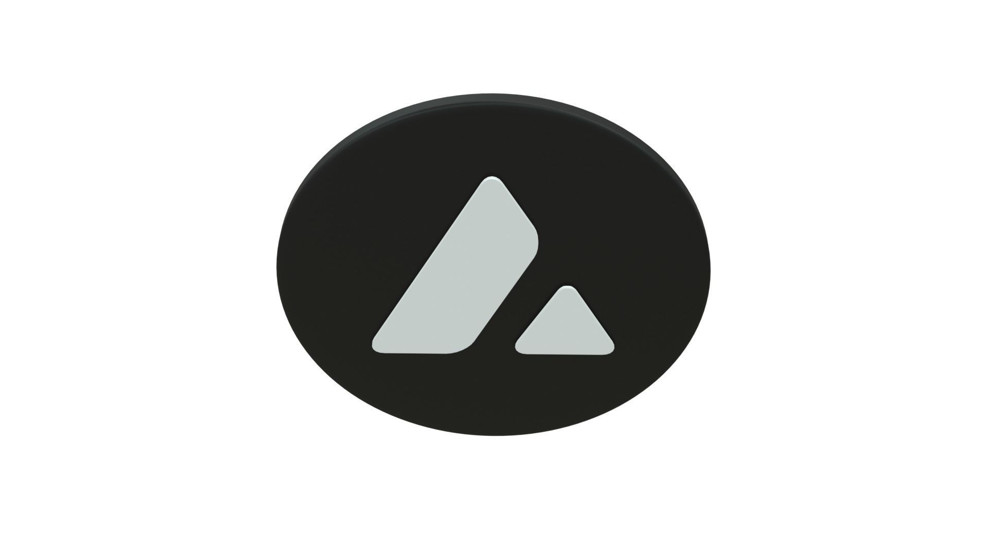 Avalanche AVAX Cryptocurrency Logo V2 3D Model 3D model | CGTrader