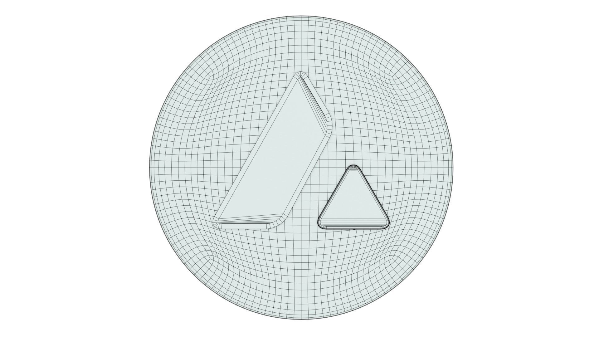 Avalanche AVAX Cryptocurrency Logo V2 3D Model 3D model | CGTrader