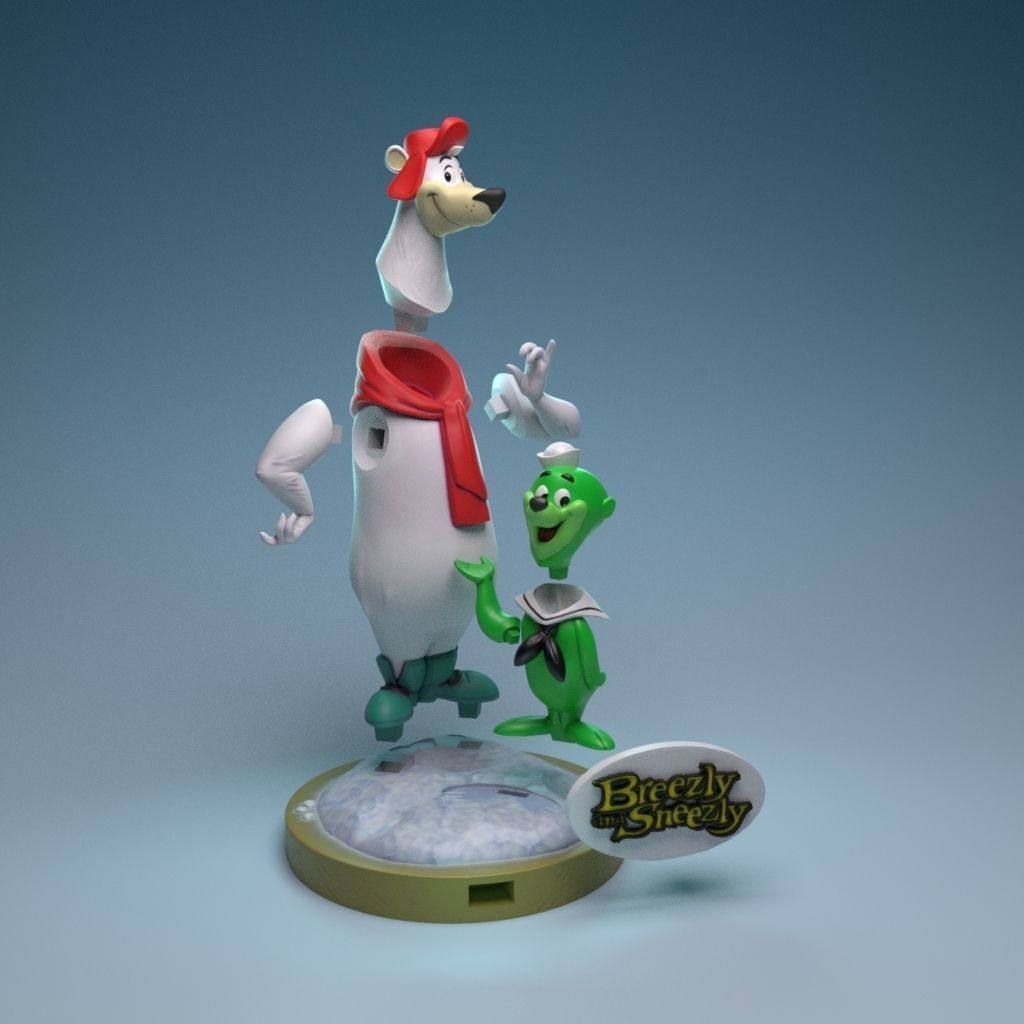 Breezly and Sneezly 3D model 3D printable | CGTrader