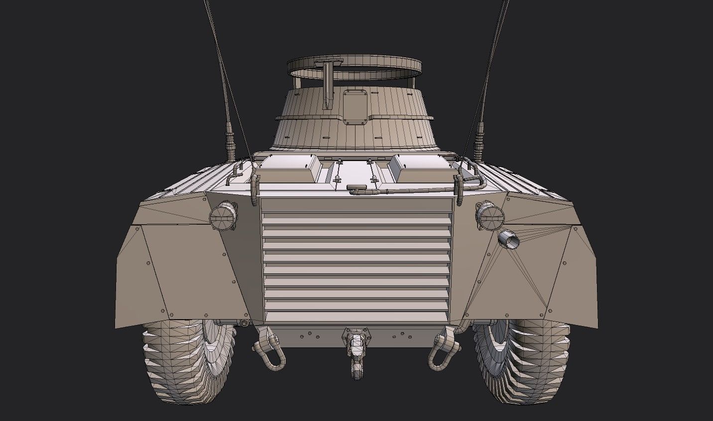 3D model M8 Greyhound Game-Ready VR / AR / low-poly | CGTrader