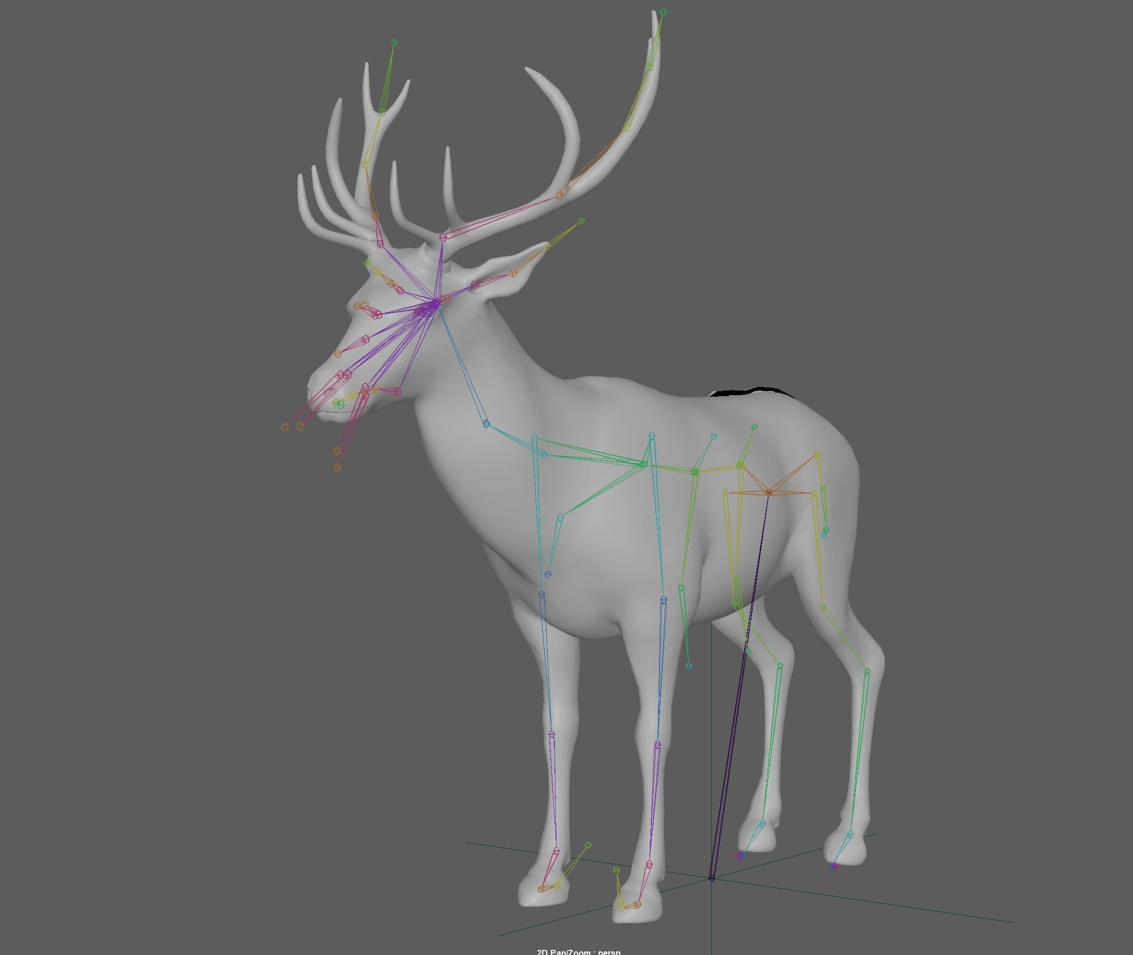 Deer Rig 3D model rigged | CGTrader