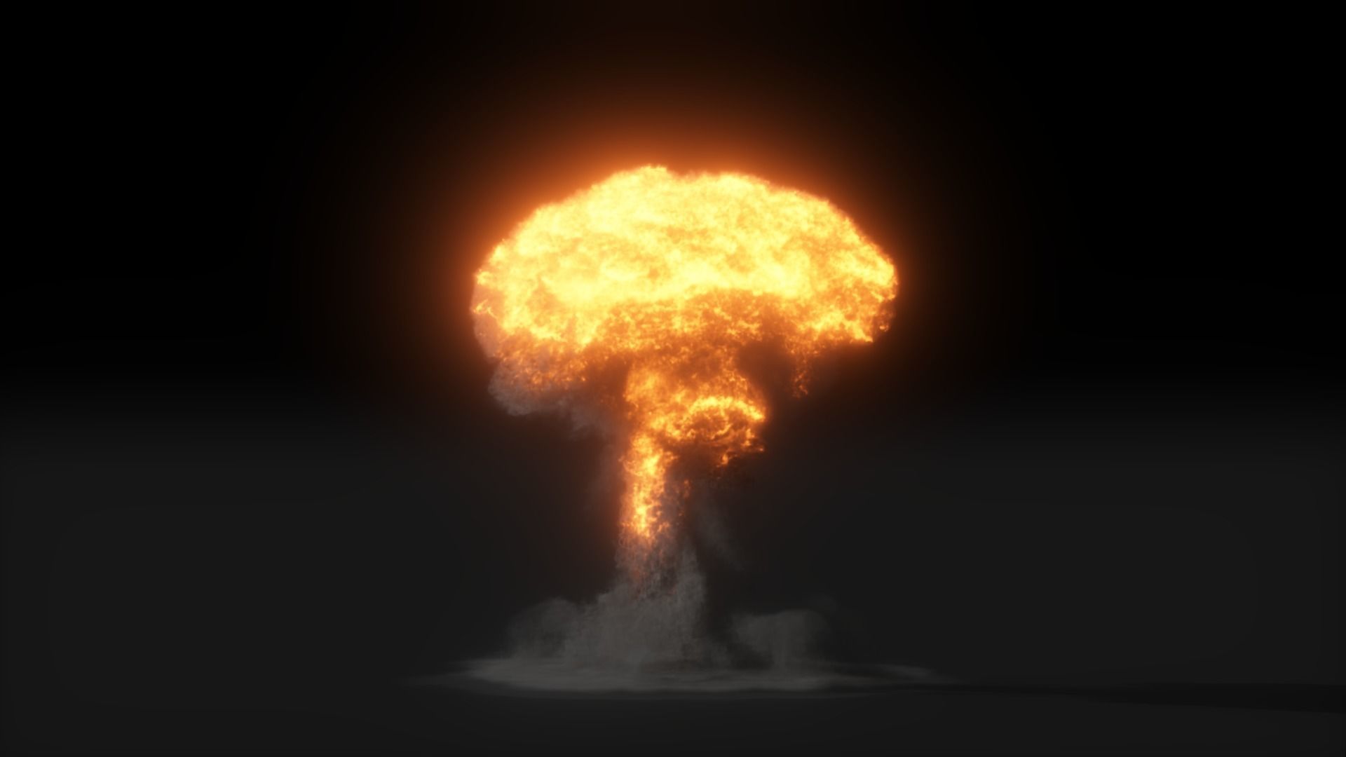 High Resolution Nuclear Explosion 3D model animated | CGTrader