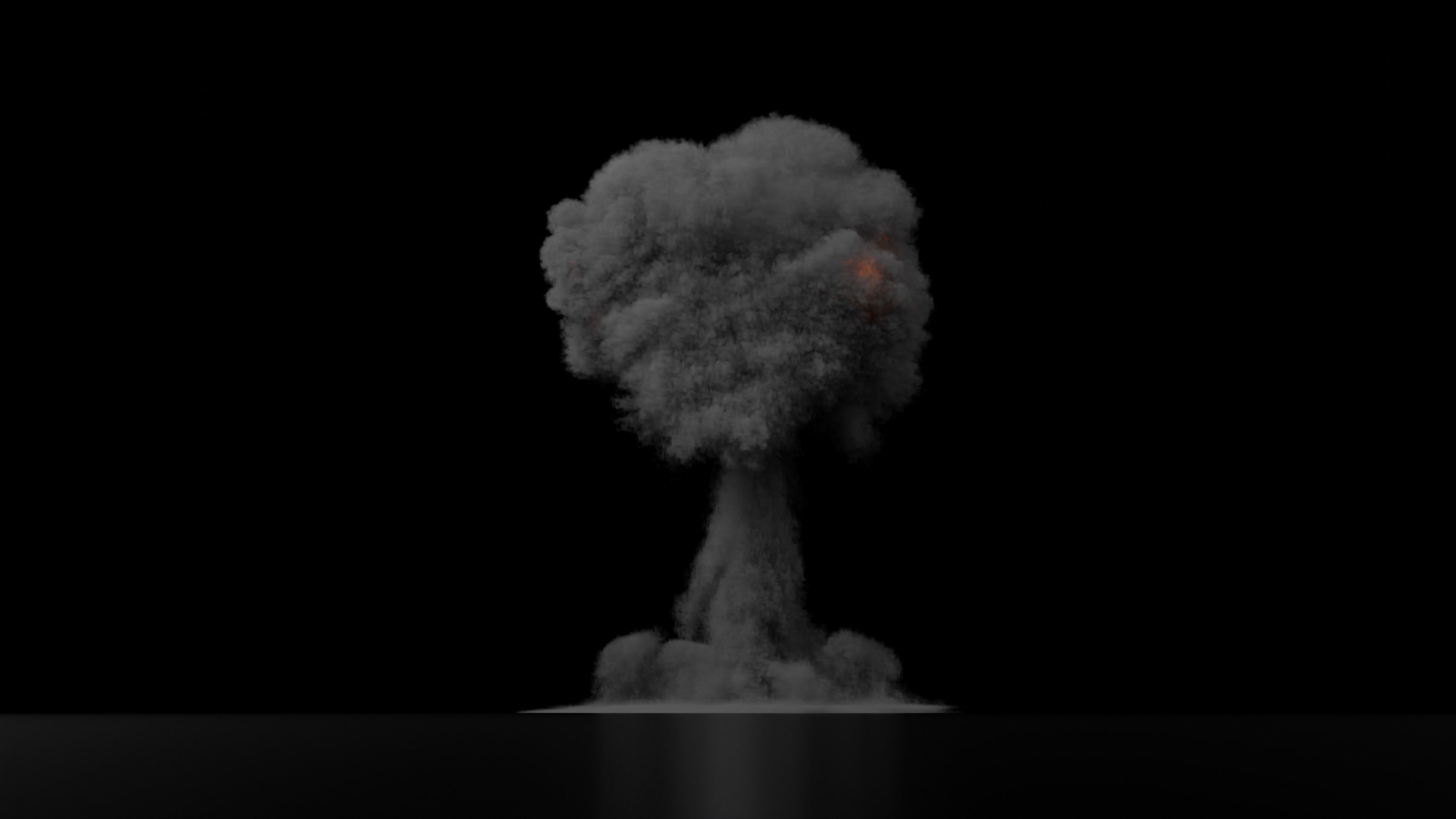 High Resolution Nuclear Explosion 3D model animated | CGTrader