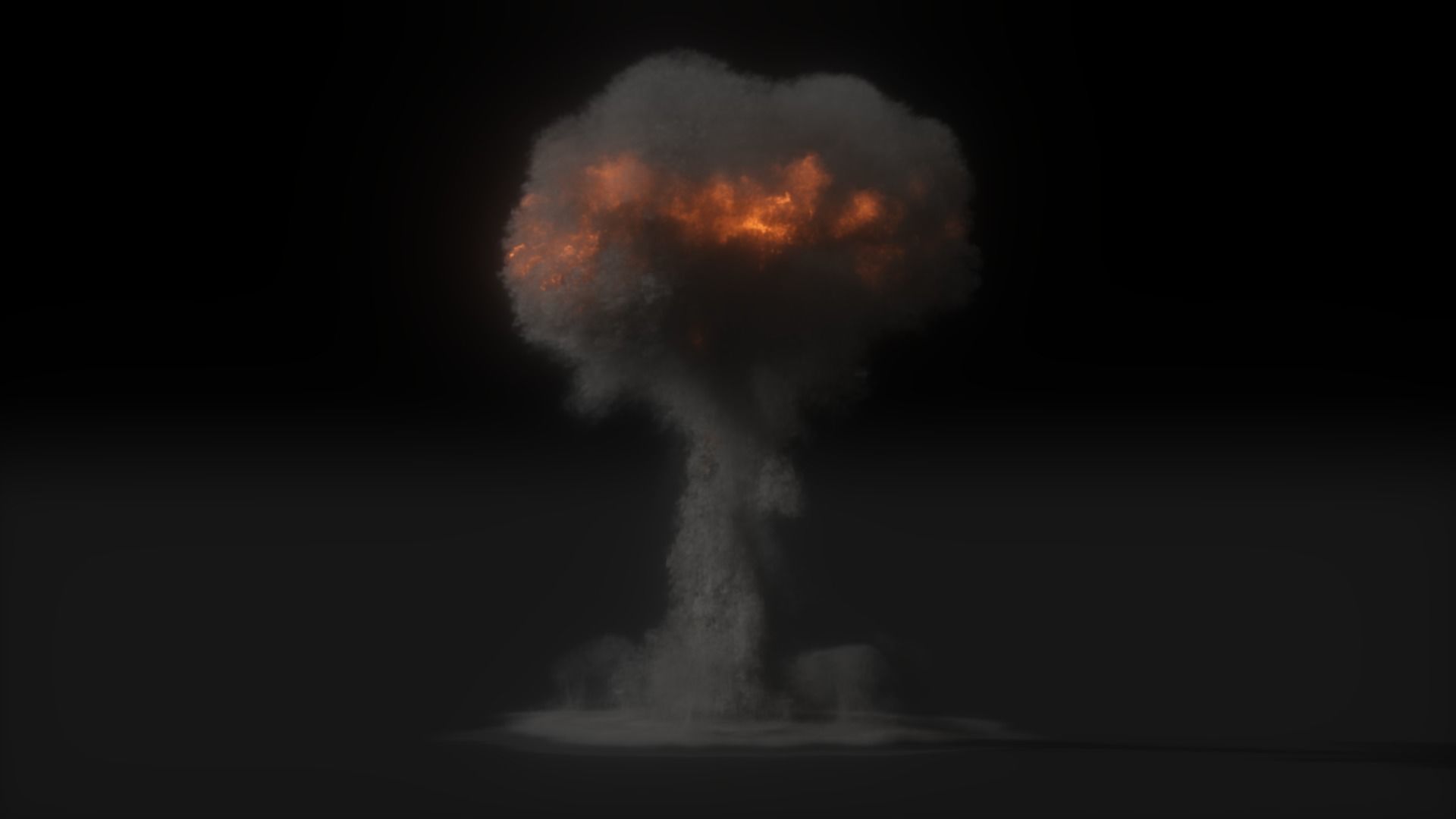 High Resolution Nuclear Explosion 3D model animated | CGTrader