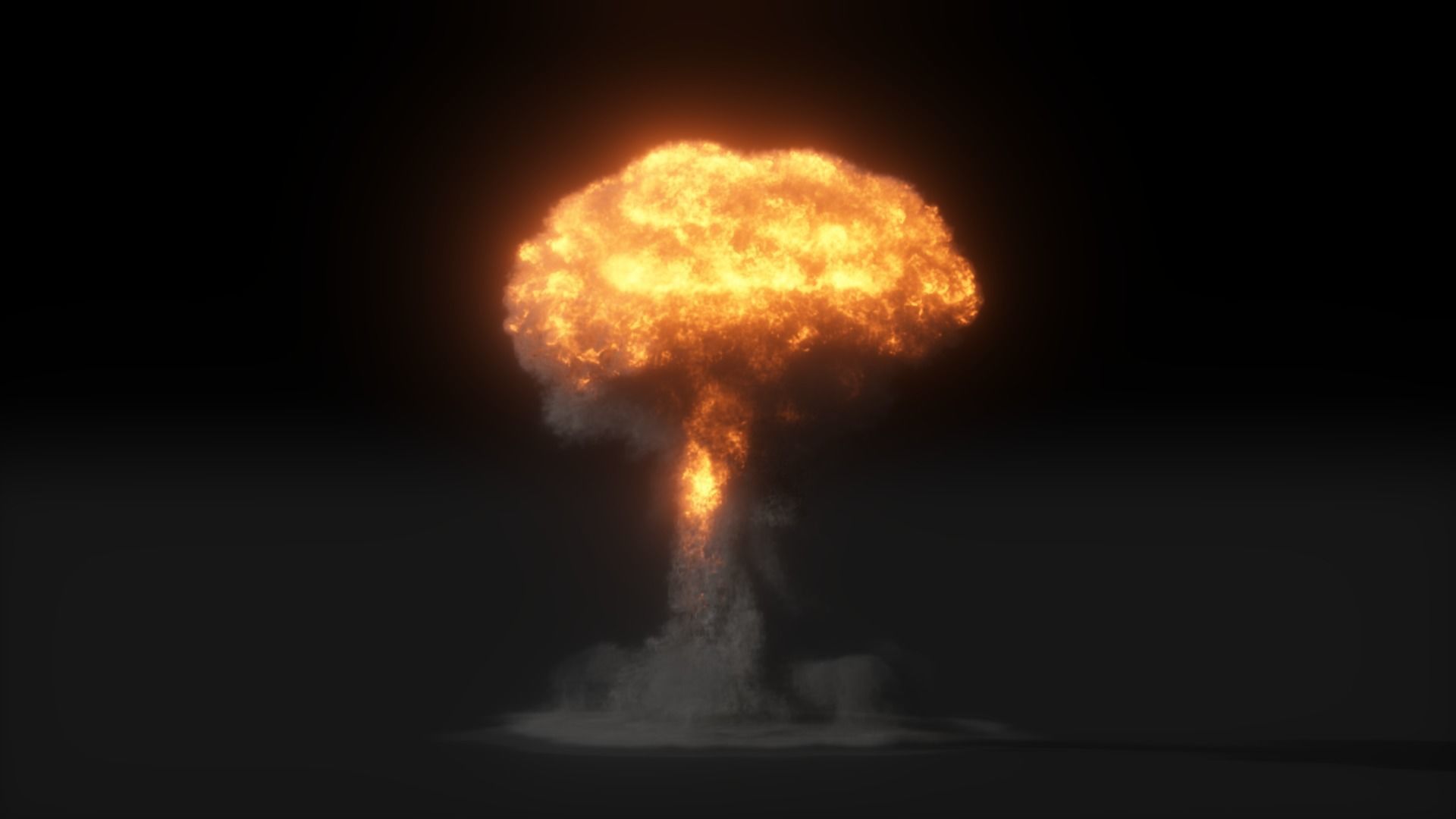 High Resolution Nuclear Explosion 3D model animated | CGTrader