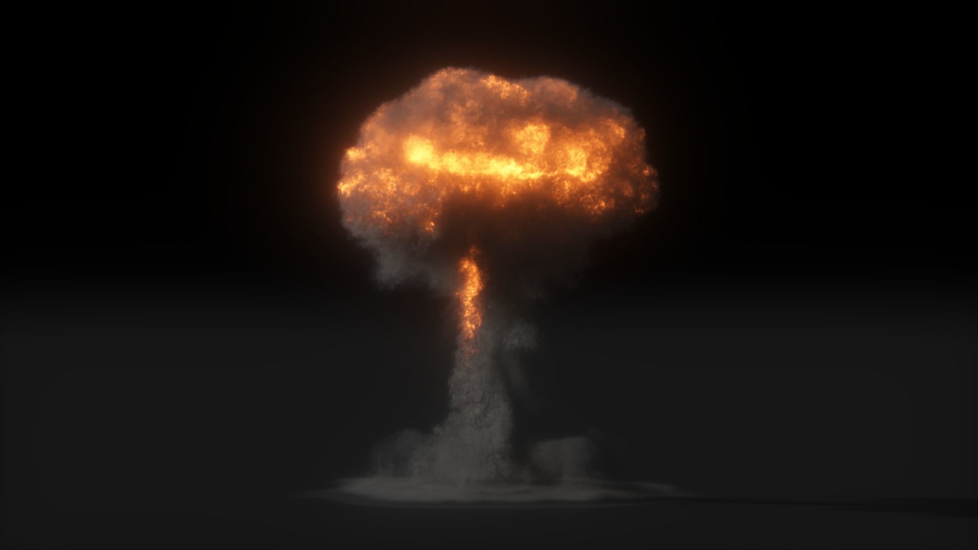 High Resolution Nuclear Explosion 3D model animated | CGTrader