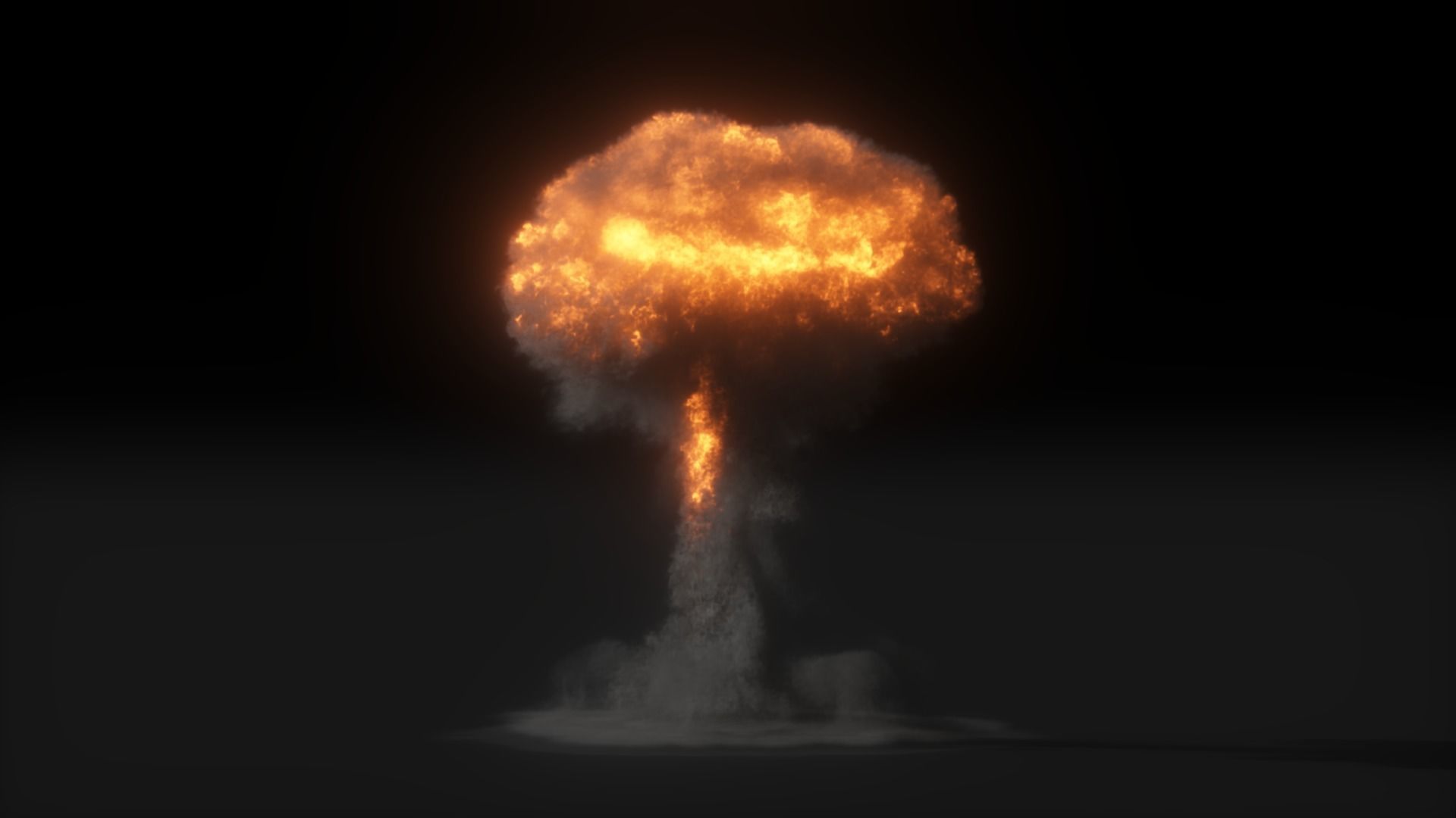High Resolution Nuclear Explosion 3D model animated | CGTrader
