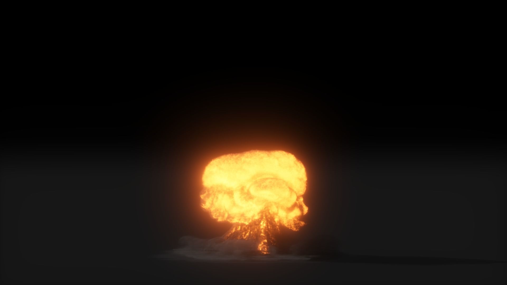 High Resolution Nuclear Explosion 3D model animated | CGTrader