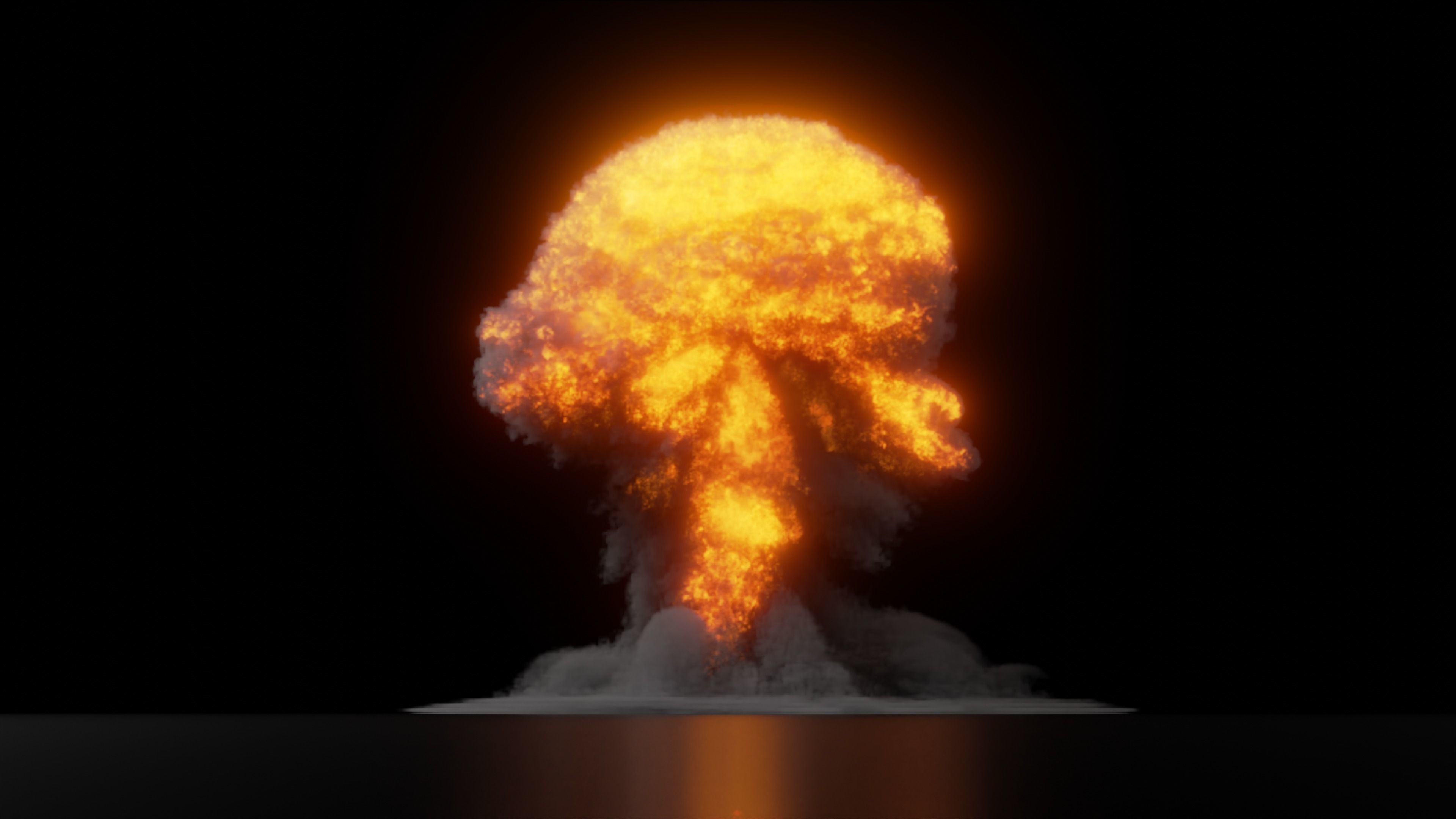 High Resolution Nuclear Explosion 3D model animated | CGTrader