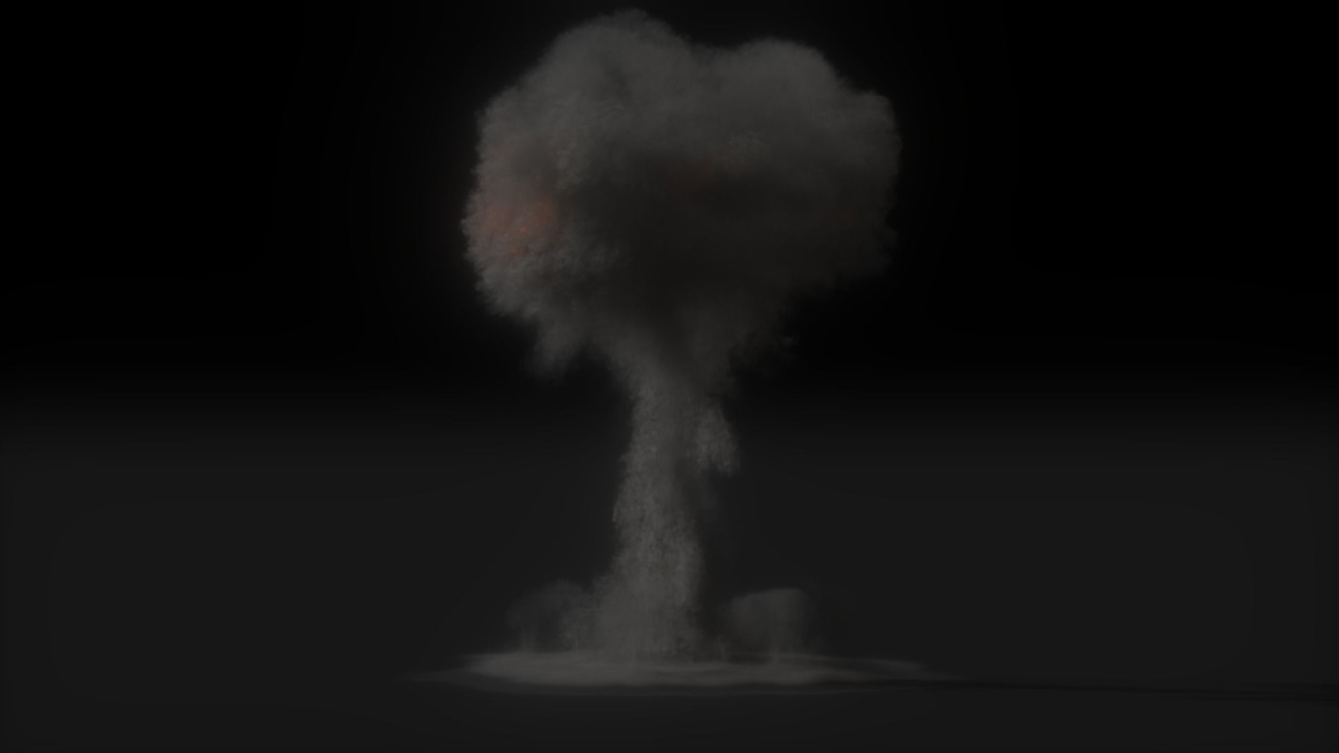 High Resolution Nuclear Explosion 3D model animated | CGTrader