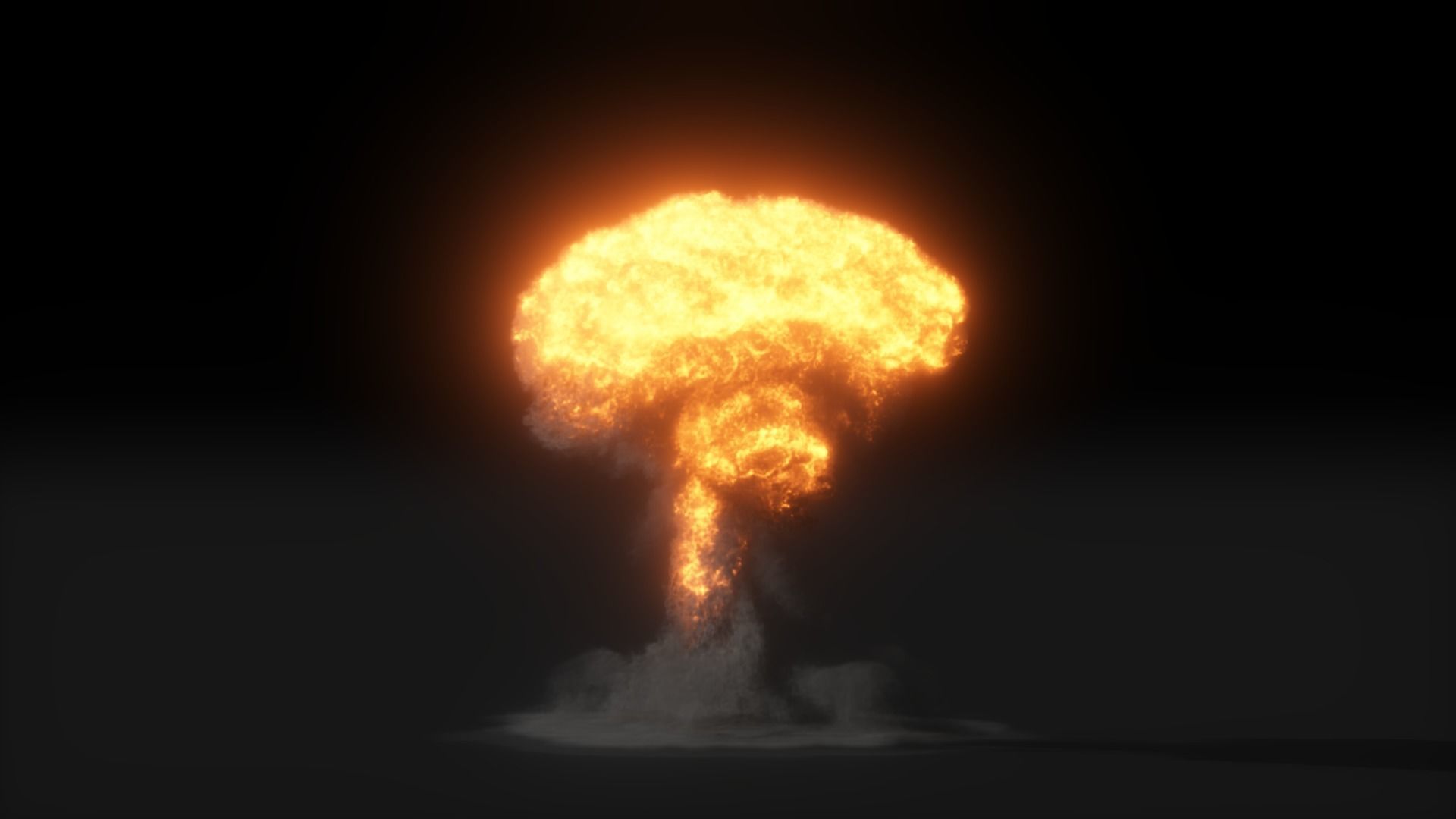 High Resolution Nuclear Explosion 3D model animated | CGTrader