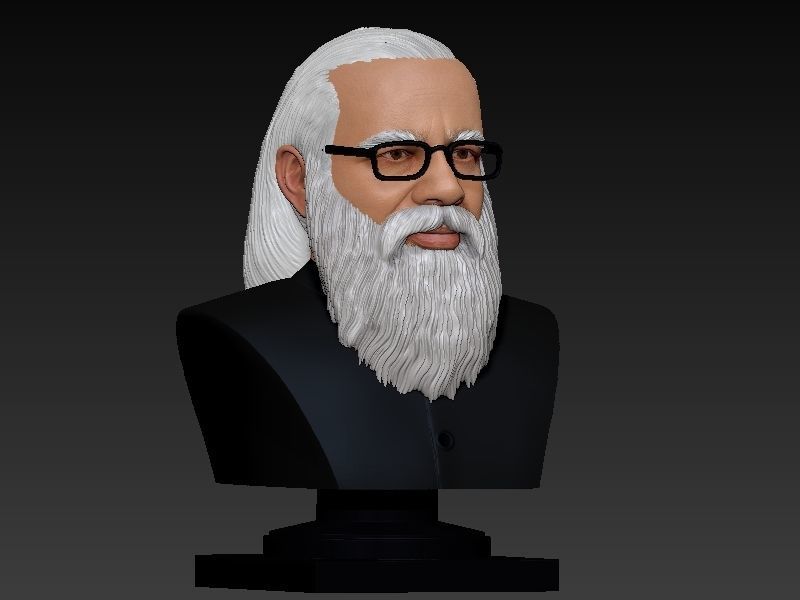 Narendra modi bust 3D model 3D printable | CGTrader