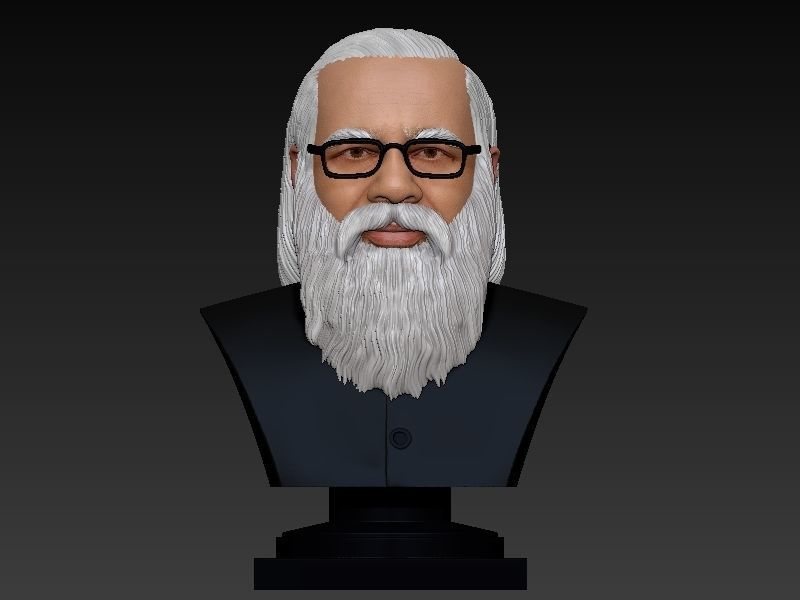 Narendra modi bust 3D model 3D printable | CGTrader