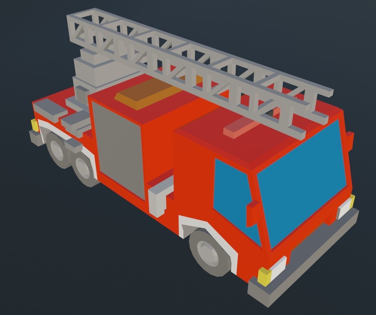 3D model Low poly fire Department VR / AR / low-poly | CGTrader