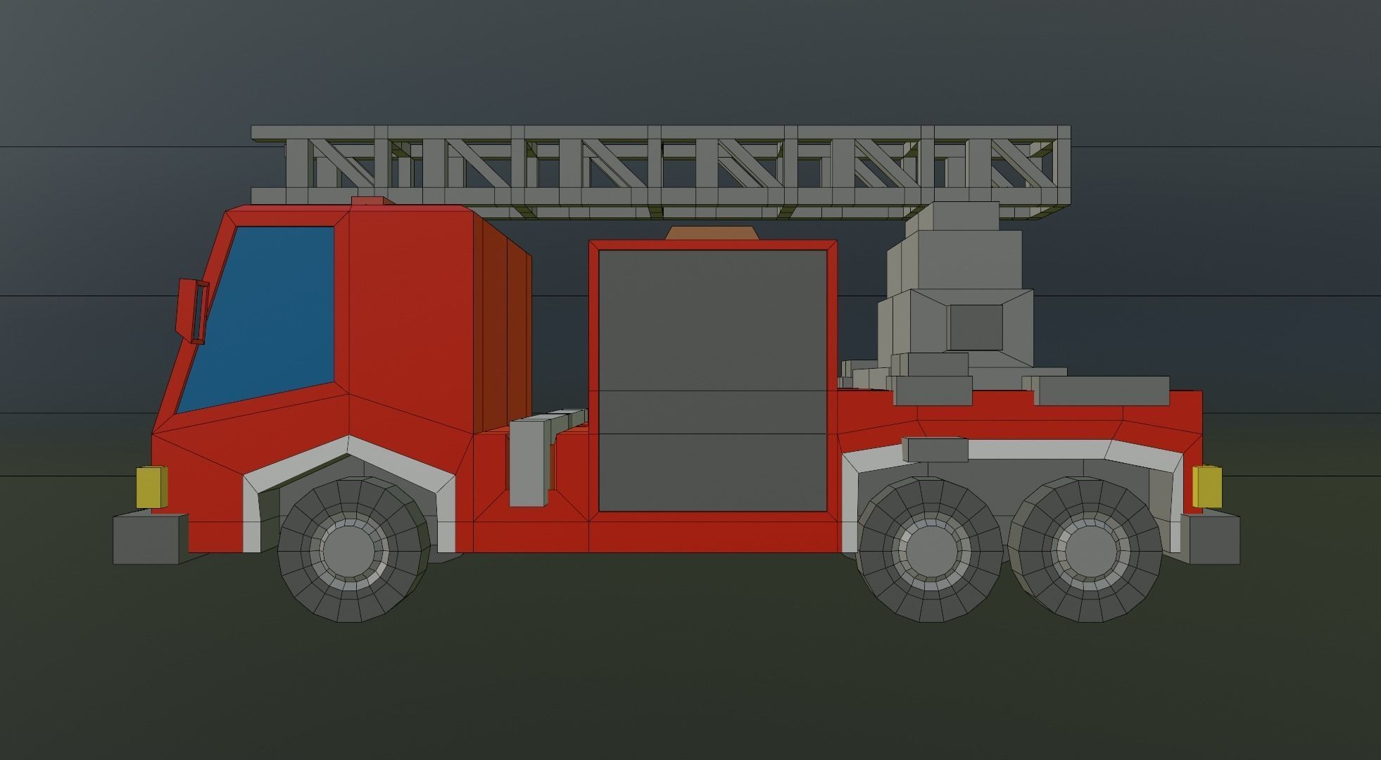 3D model Low poly fire Department VR / AR / low-poly | CGTrader